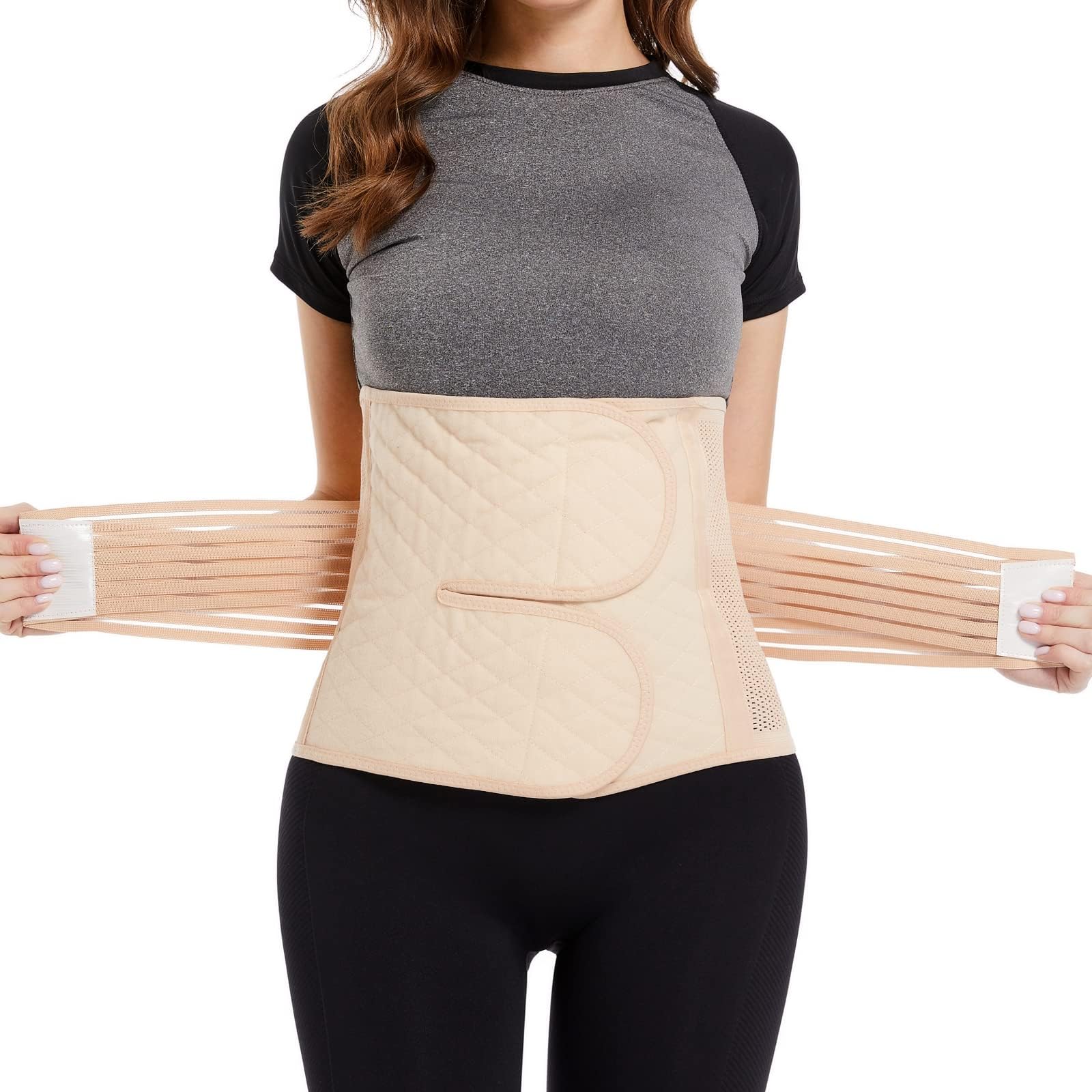 Amazon.com: Trendyline Postpartum Essentials C-Section Belly Wrap ...