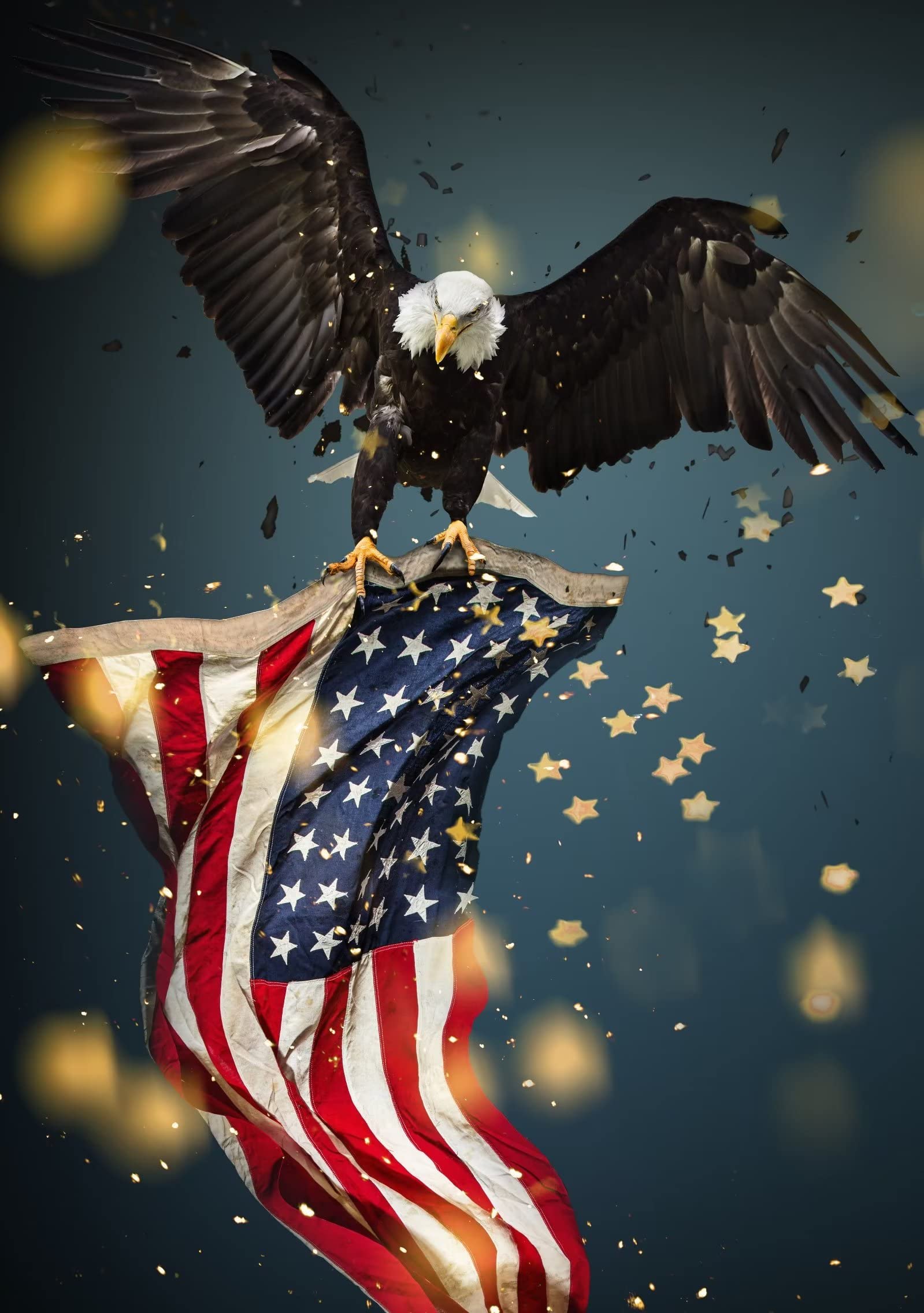 Eagle Images Of American Flag Majestic Eagle American Flag Mural
