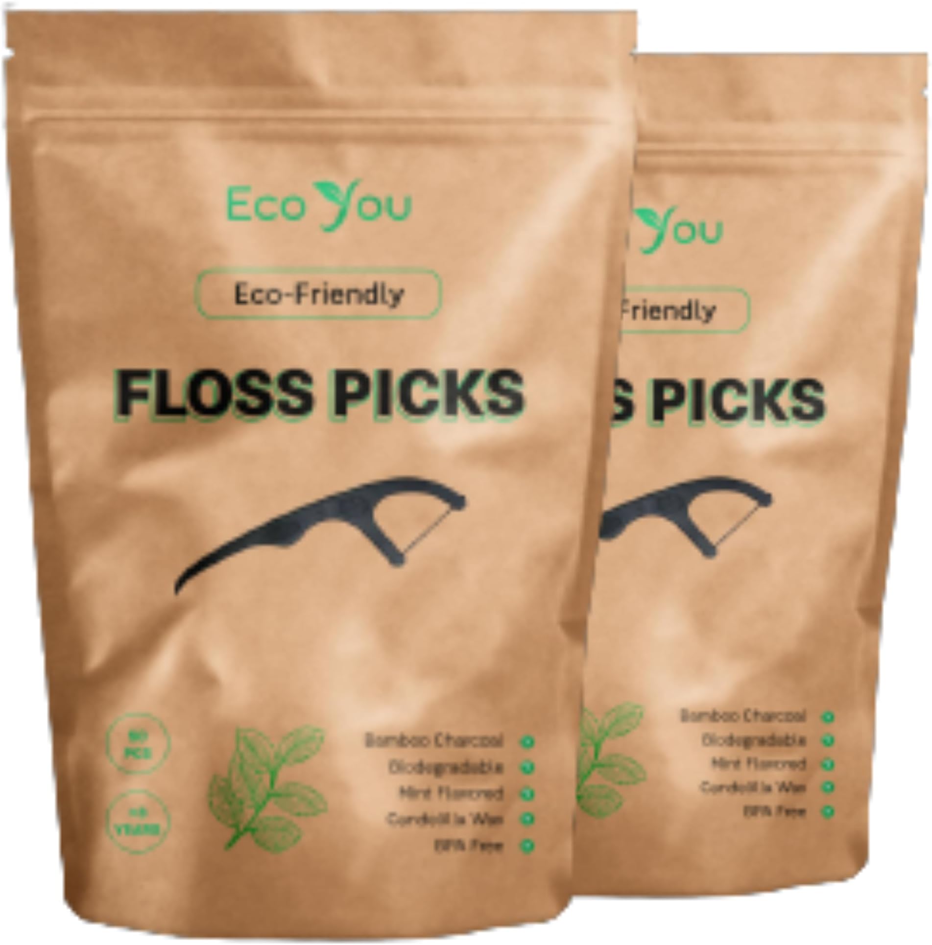 Amazon.com : Natural Dental Floss Picks - Eco Friendly Cruelty Free ...