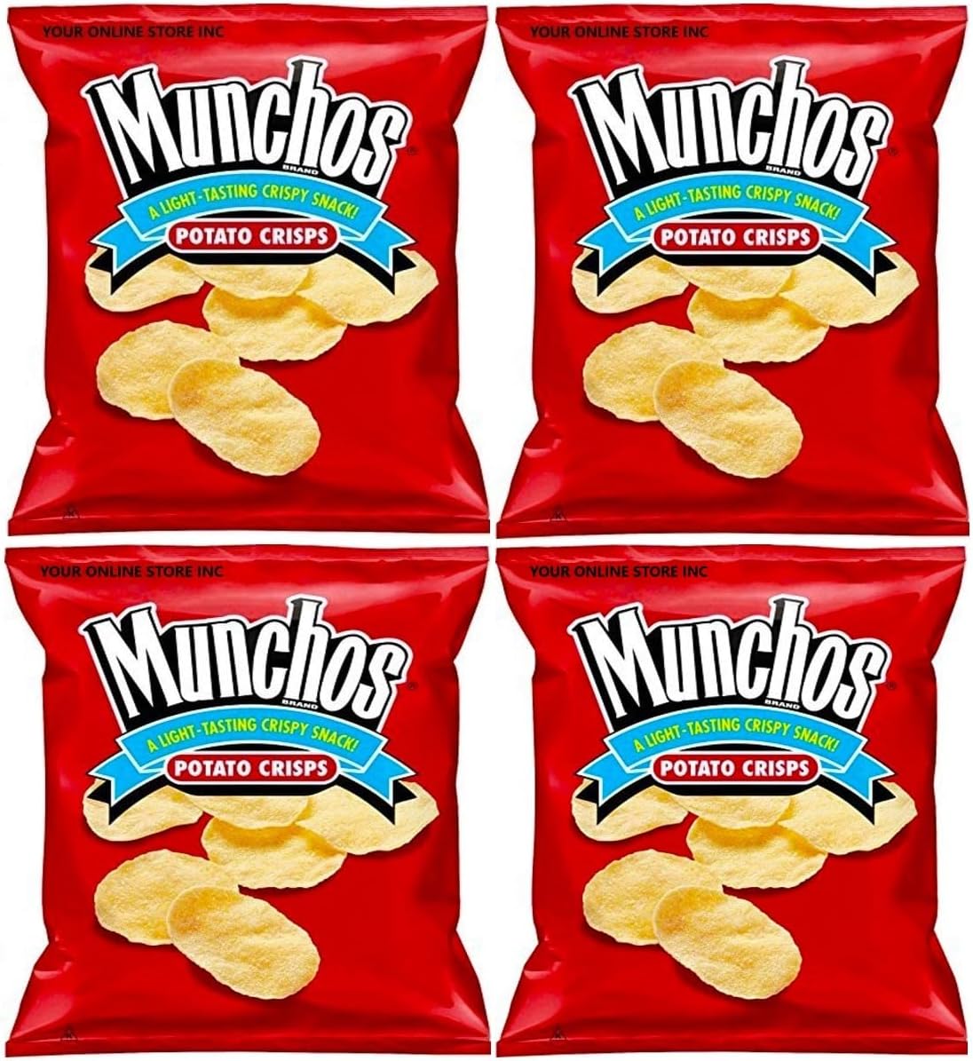 Amazon.com: Munchos Regular Potato Crisps, 4.25 oz. Bags (Pack of 4)