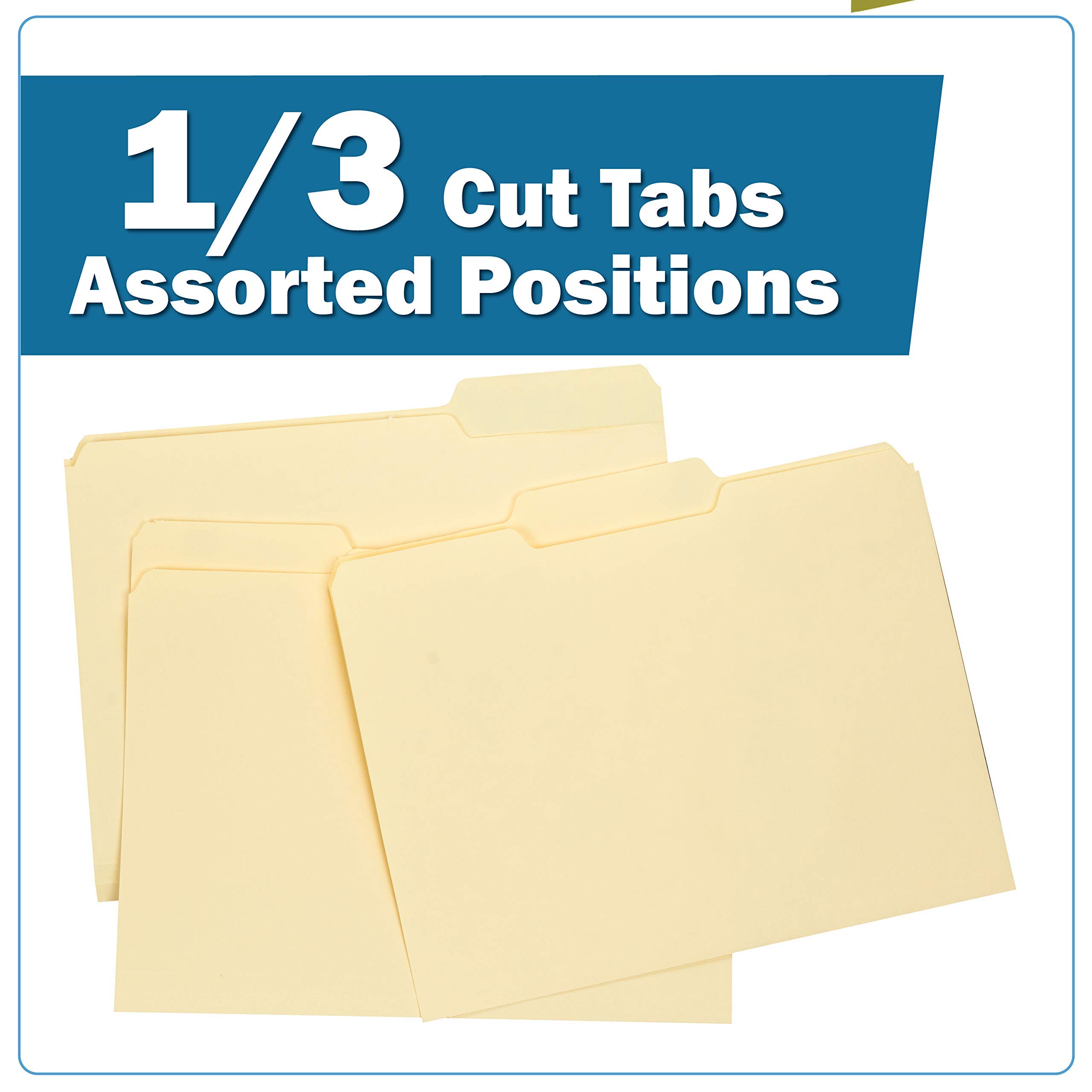 Snapklik.com : 1/3-Cut Top Tab Manila File Folder - Letter Size Carton ...