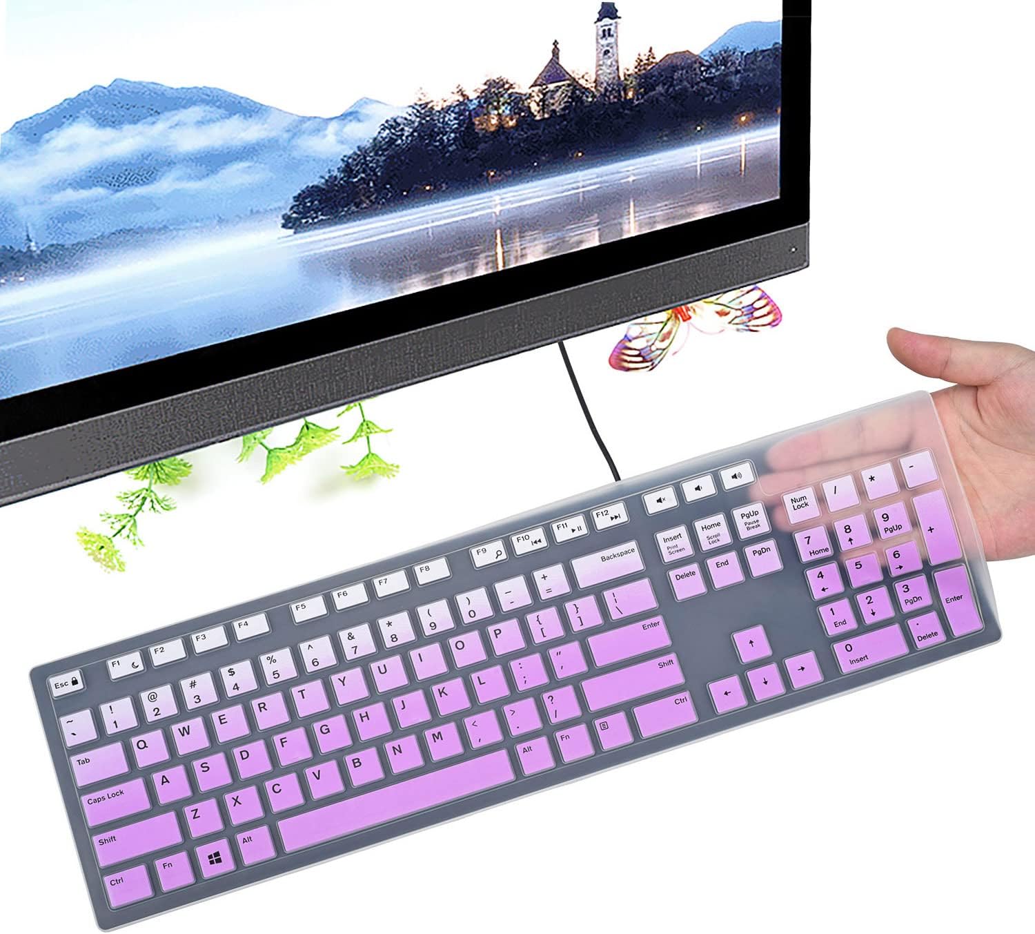Amazon.com: Keyboard Cover for Dell KM636 & KB216 Keyboard, Dell ...