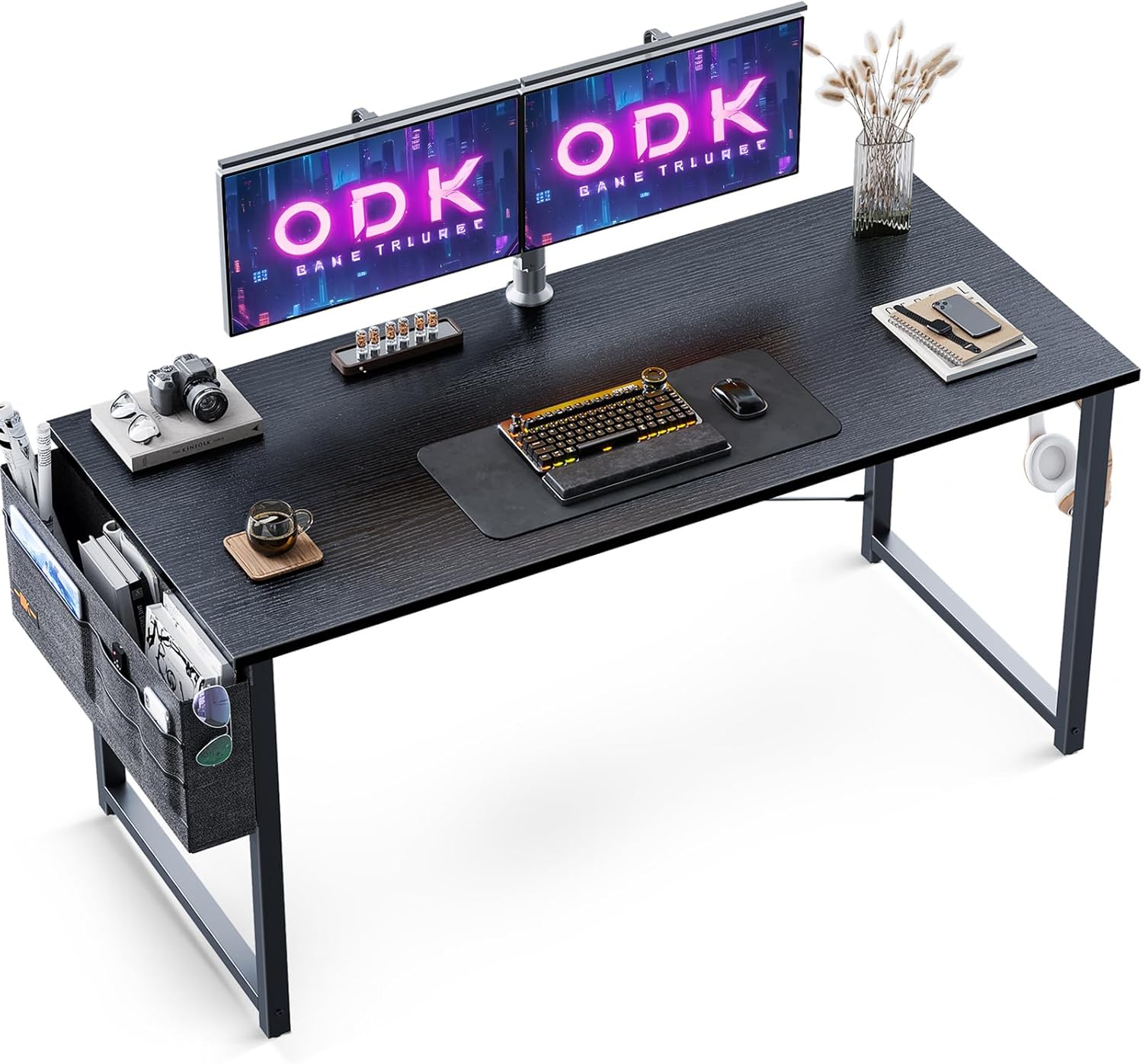ODK Computer Writing Desk, Sturdy Home Office PC Table, Work Desk with ...
