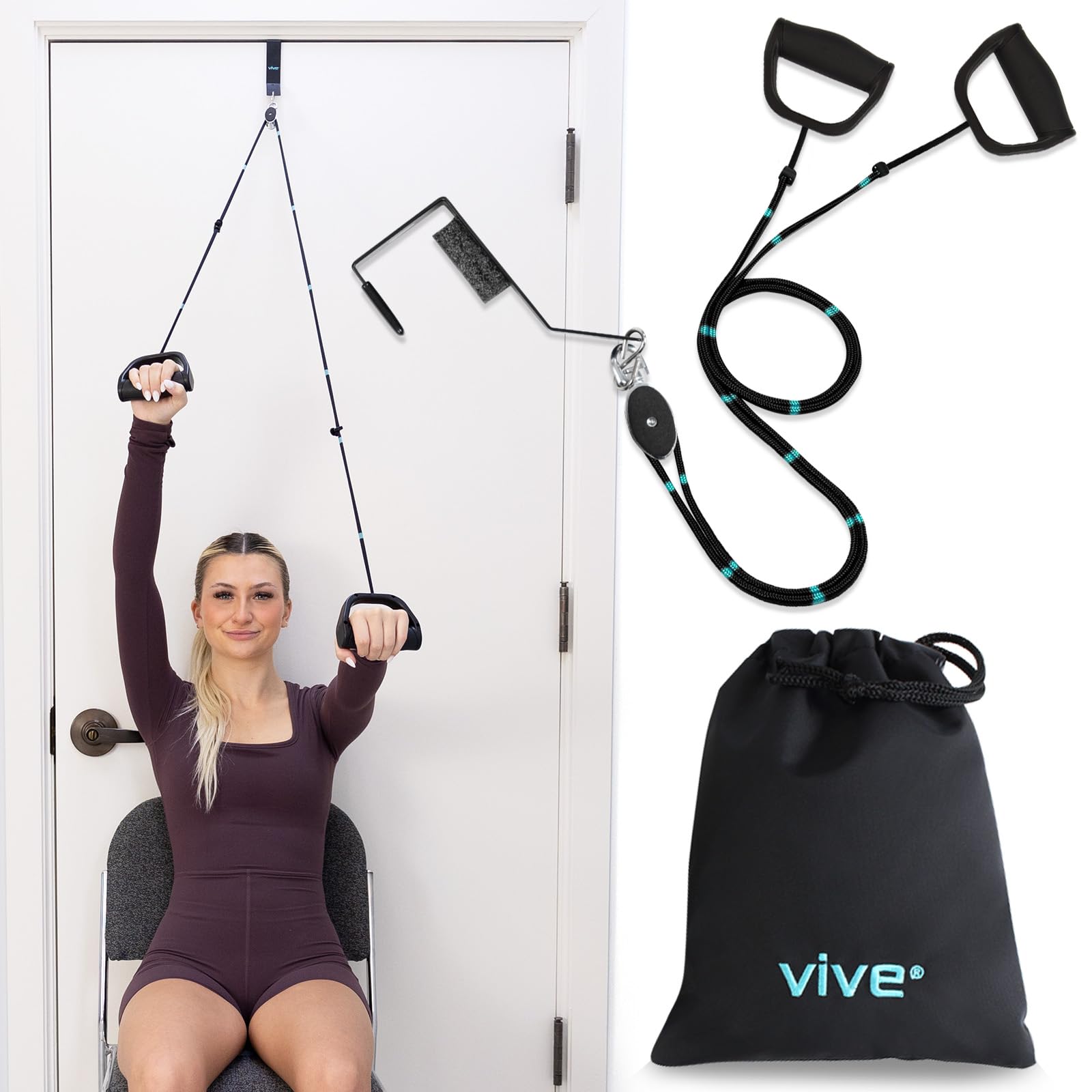 Amazon.com: Vive Shoulder Pulley for Physical Therapy with Carry Pouch ...