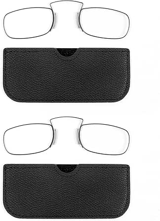 Amazon.com: REAVEE 2 Pack Small Armless Reading Glasses for Men Women ...
