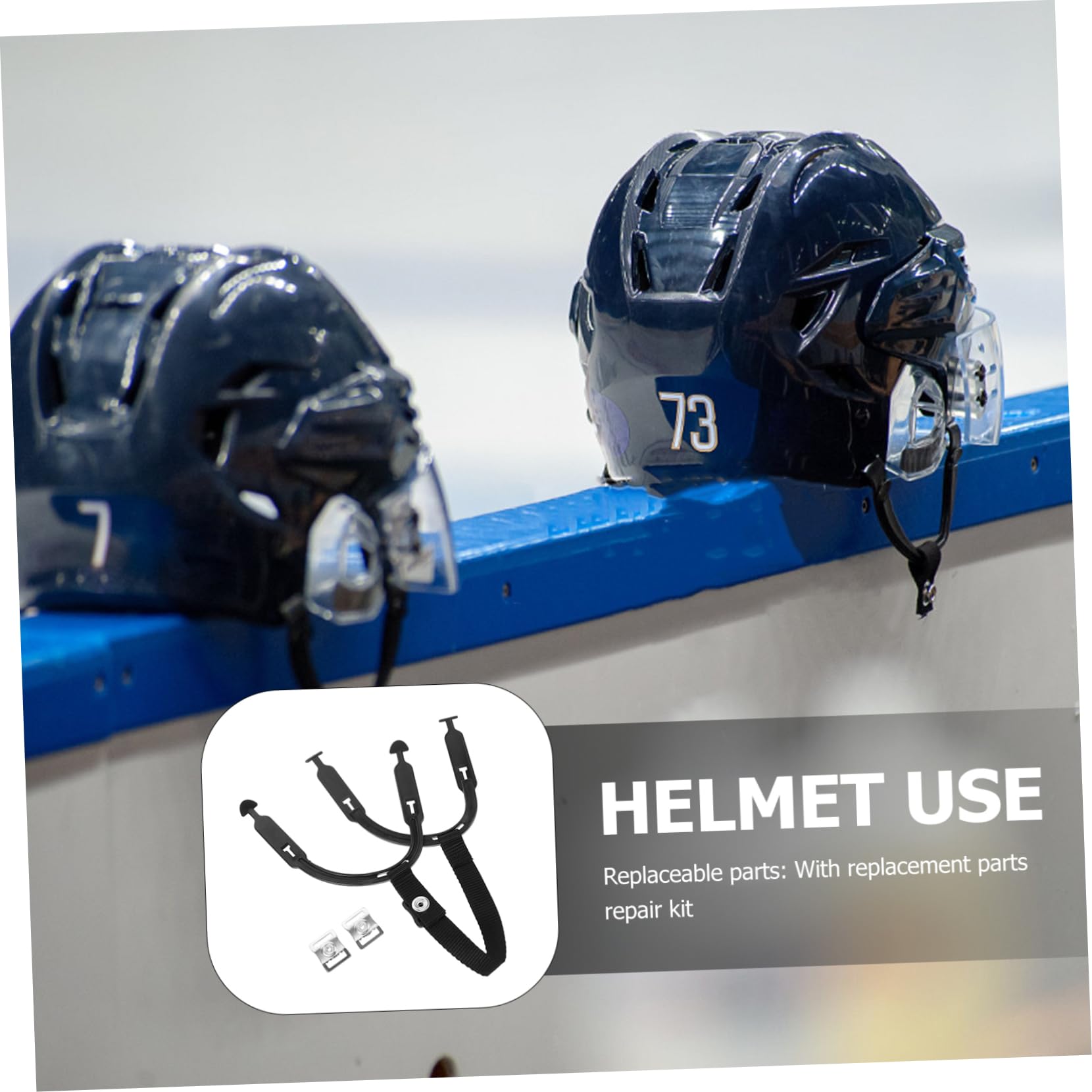 Hockey Helmet Chin CCM Hockey Helmet Chin Strap & Ear Loops Kit