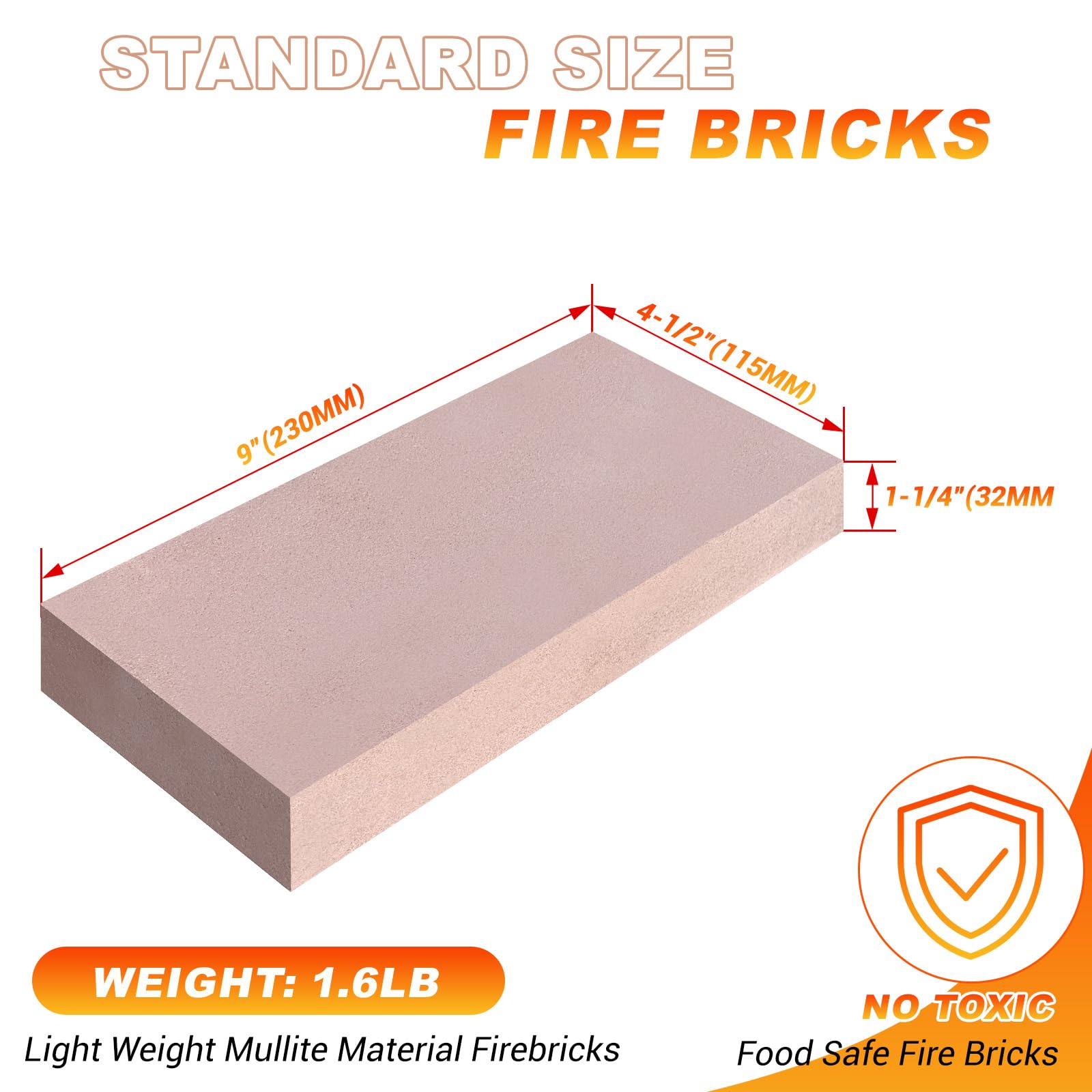Snapklik.com : Fire Bricks, Woodstove Firebricks, High Temperature ...