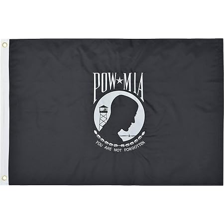 Amazon.com : POW MIA Flag 2x3 Ft 210D Nylon Premium Outdoor Embroidered ...
