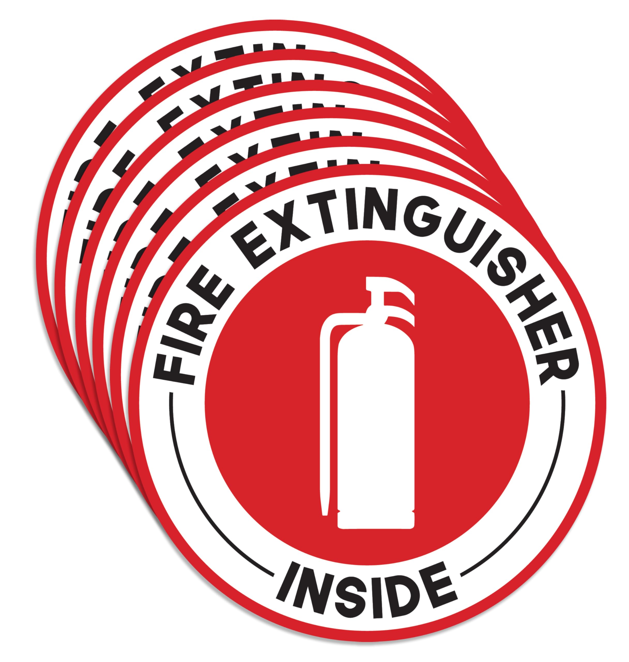Amazon.com: Sticky Expressions | Fire Extinguisher Inside Sticker (6 ...