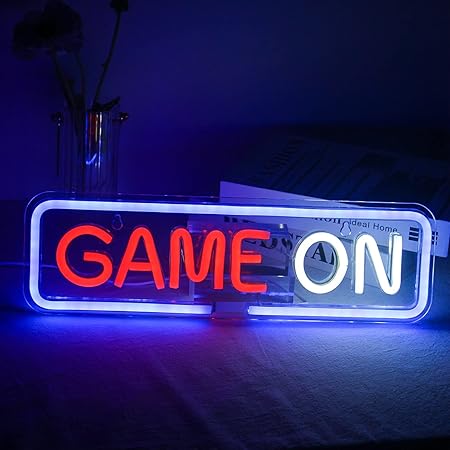 MEDE Dimmable Game Neon Sign,Gaming Neon Light Sign Powered by USB with ...