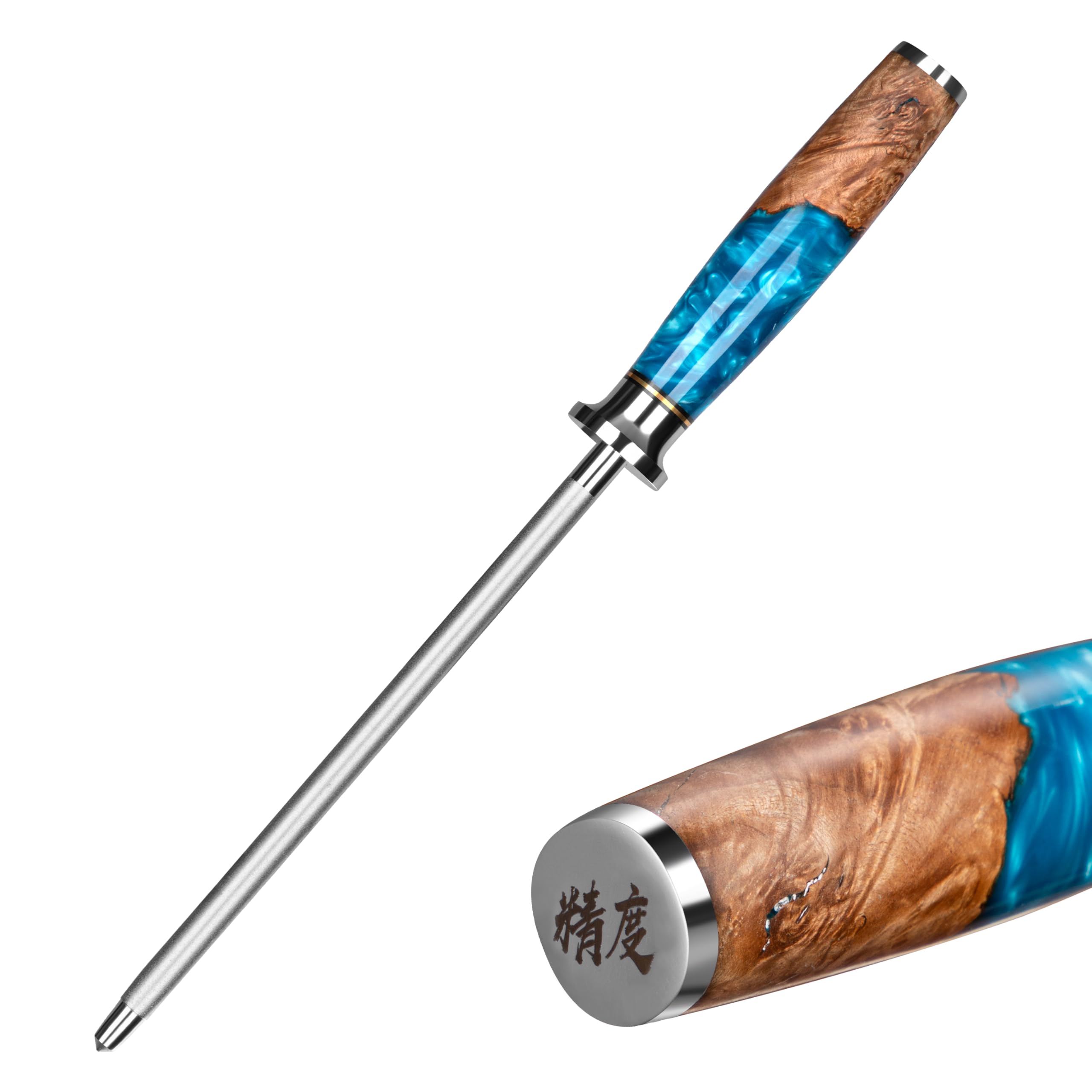 Amazon.com: Executive 8-Inch Diamond Sharpening Rod | Blue Resin ...