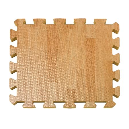 Amazon.com : 26-Piece Wood-Grain Foam Play Mat NATURAL : Baby