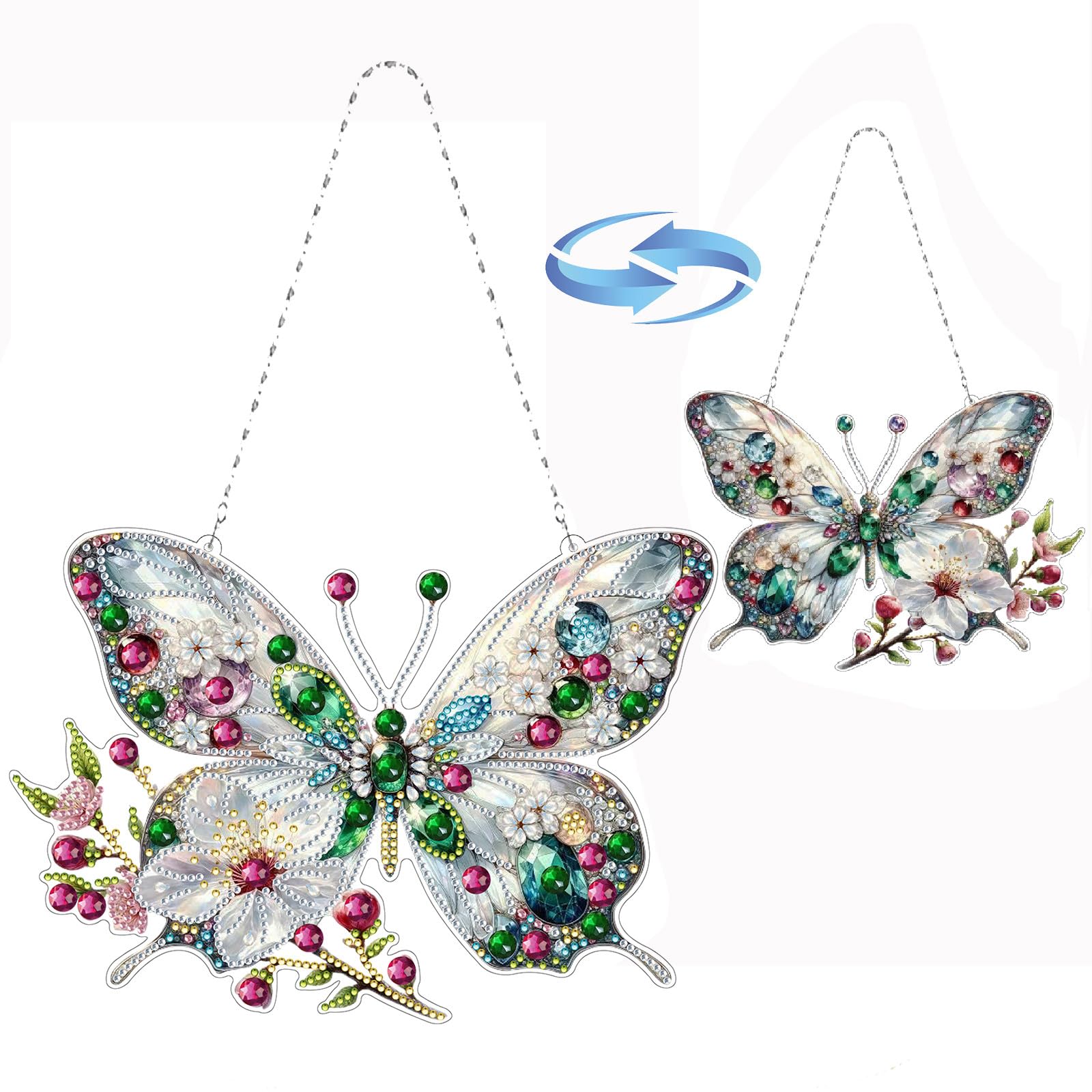 Amazon.com: Generic DIY Hanging Diamond Pendant Special Shaped Crystal ...