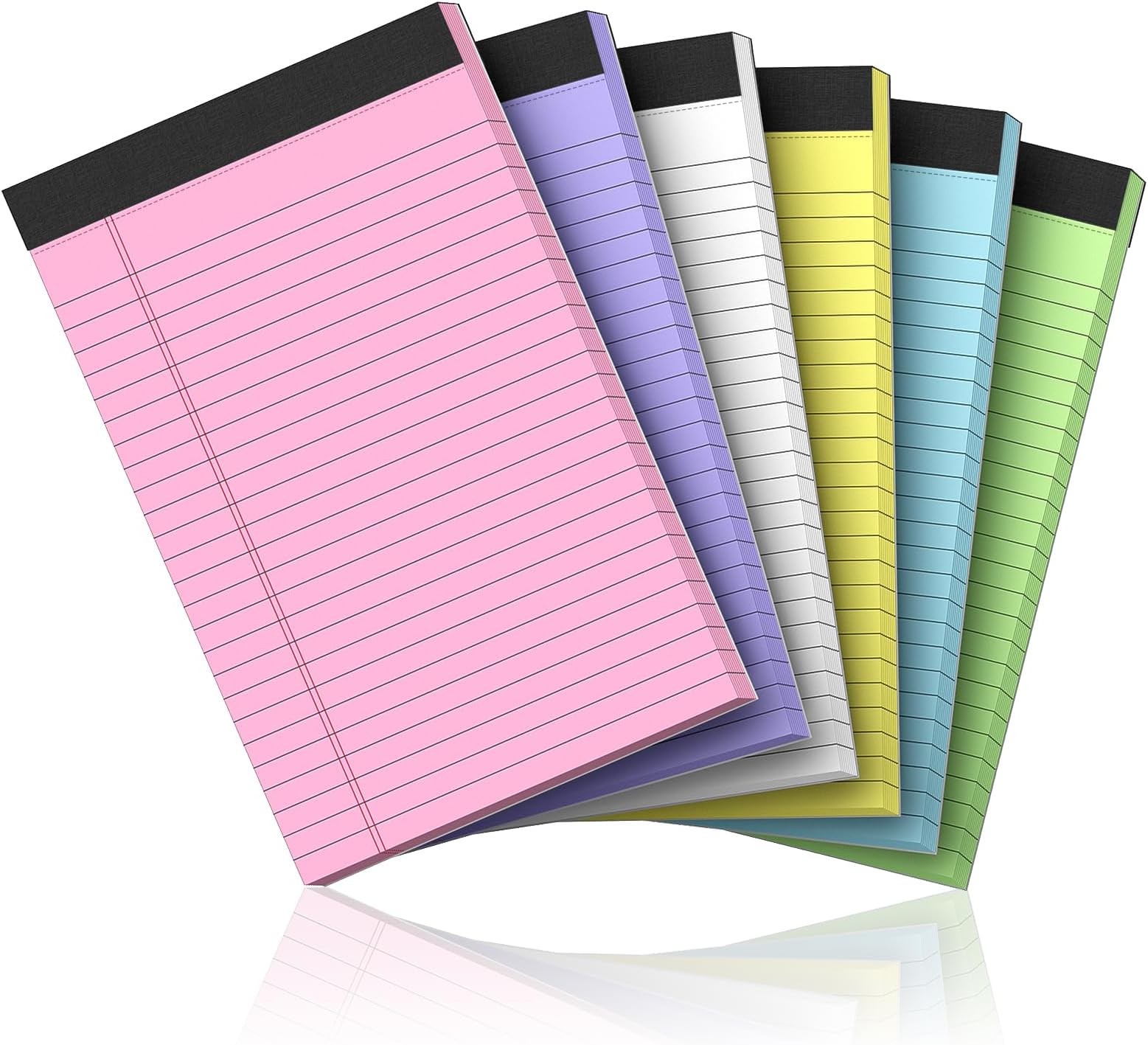 Amazon.com : WINKIO Legal Pads 5" X 8", 6 Pack Colored Note Pads ...