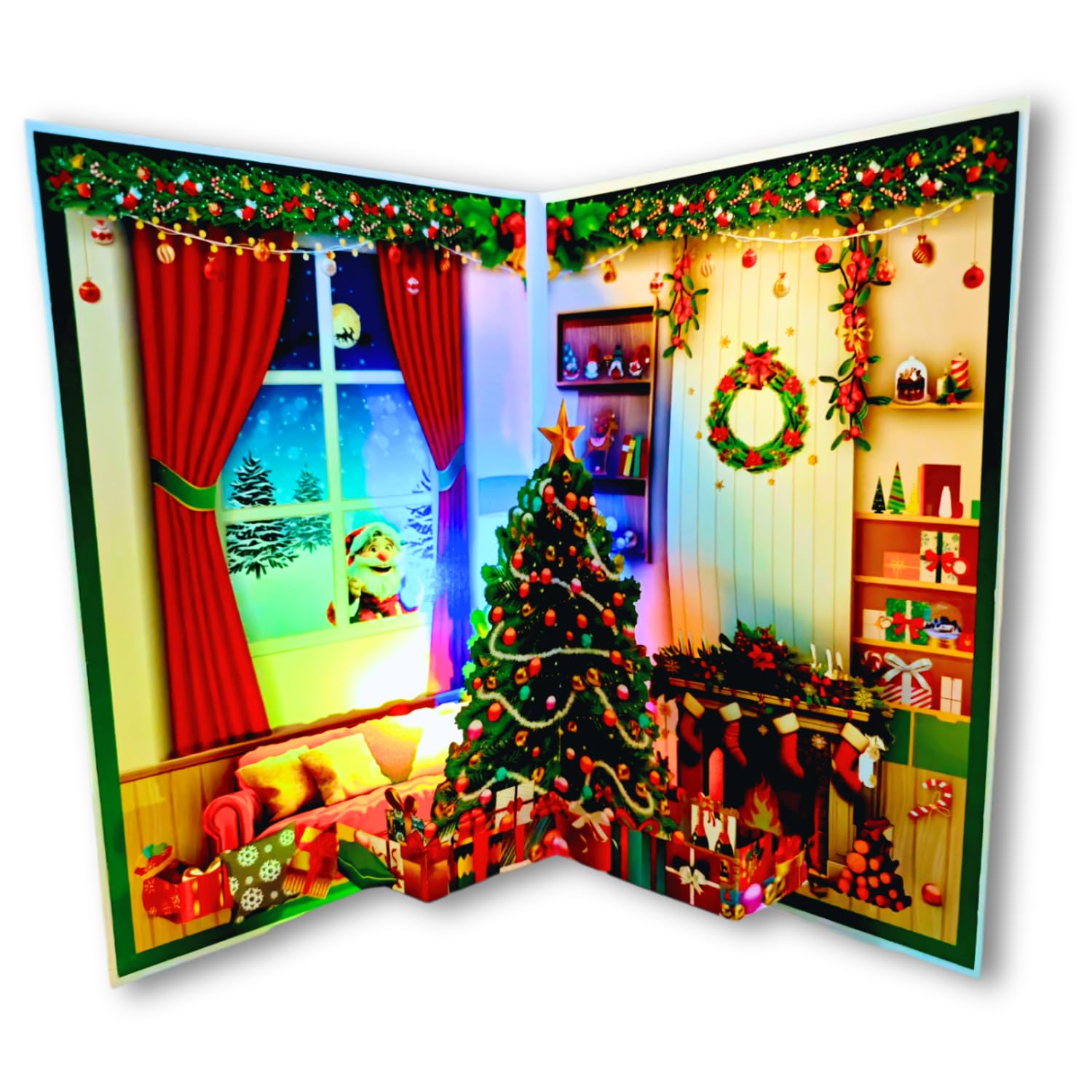 Amazon.com : APOTODITO 3d Musical Christmas Cards, Pop Up Christmas ...