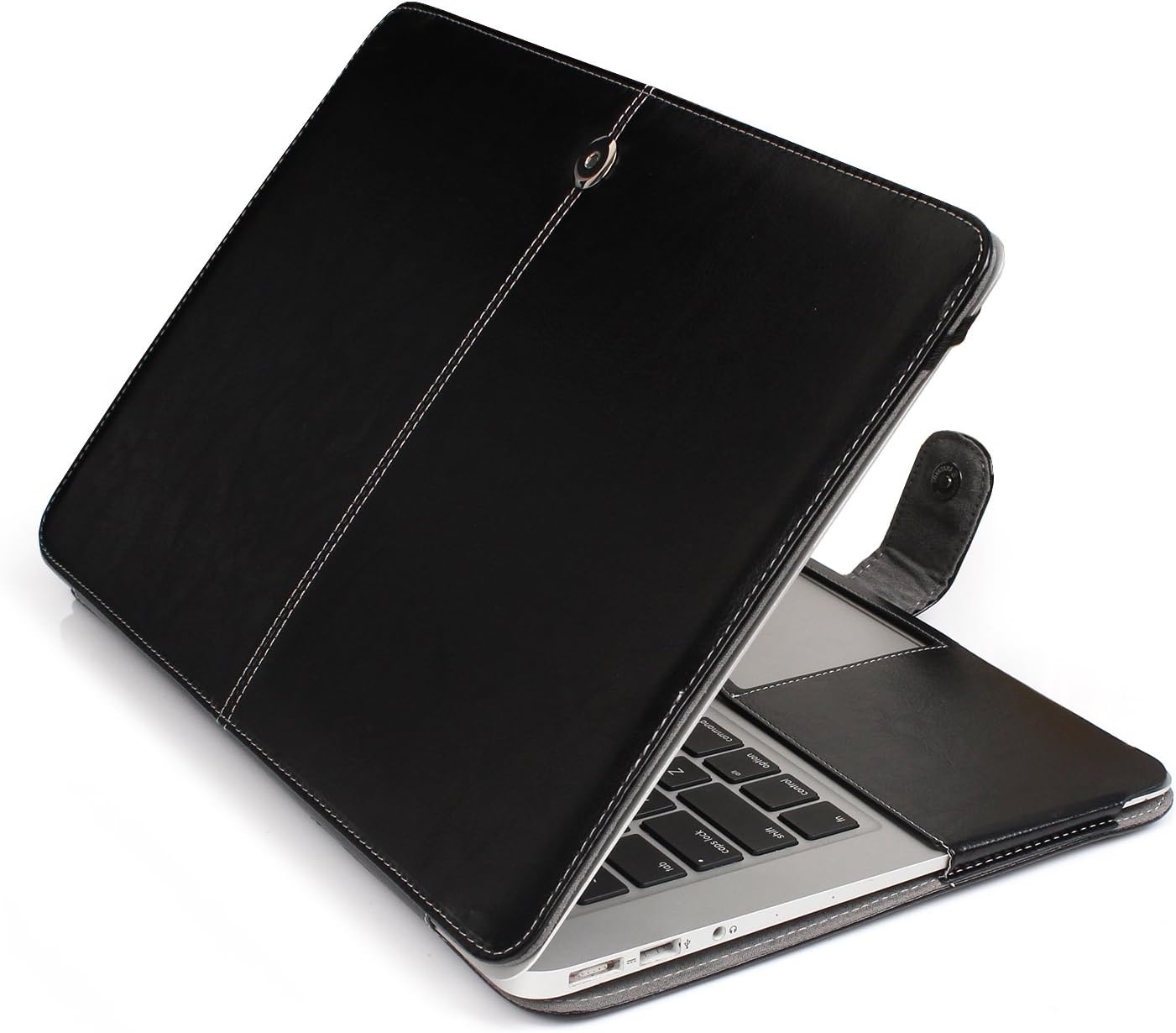 SwooK PU Leather Book Folio Case Cover for MacBook Air 13 inch 2018 ...