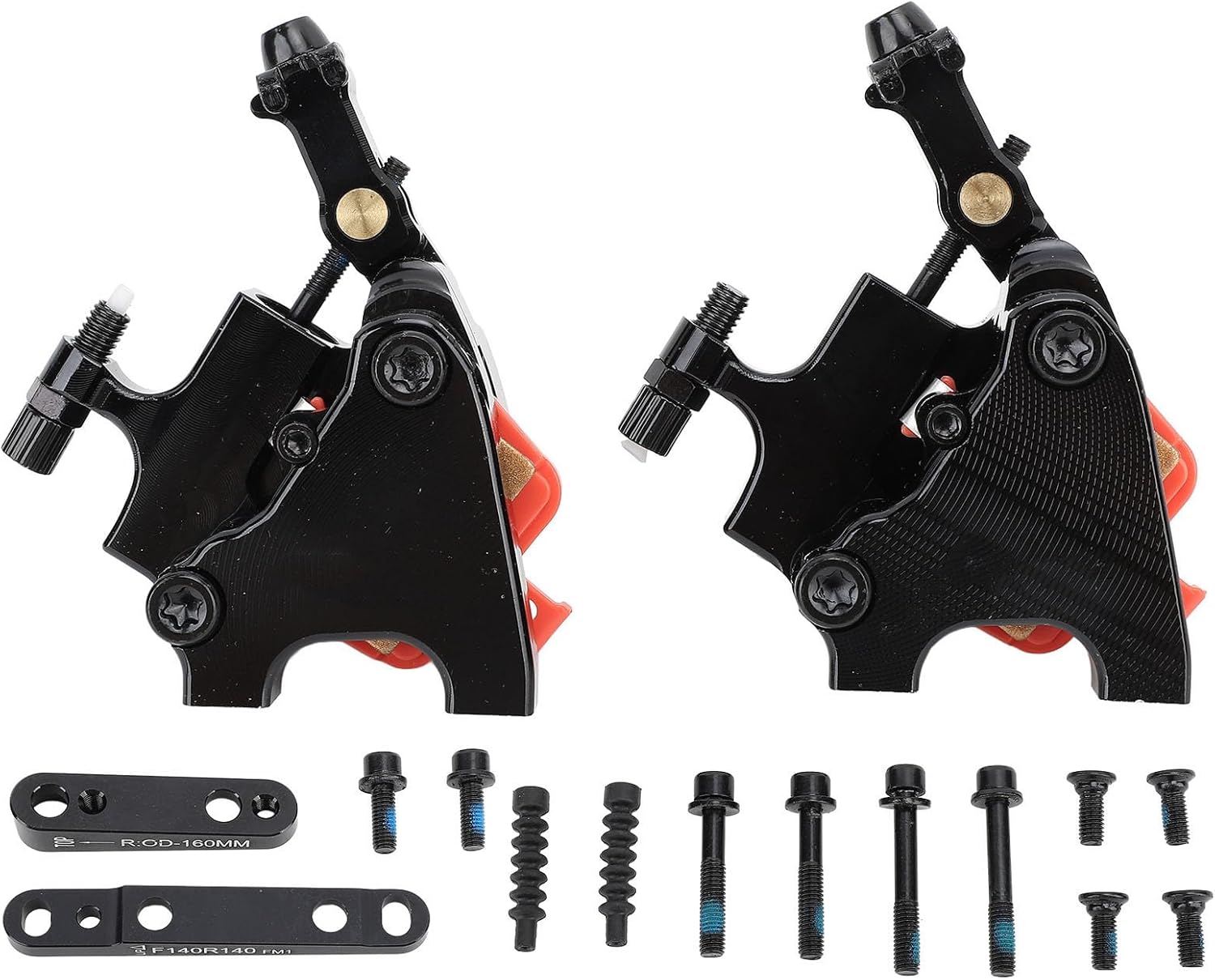 Fockety Bike Disc Brake Caliper, Front and Rear Line Pulling Hydraulic ...