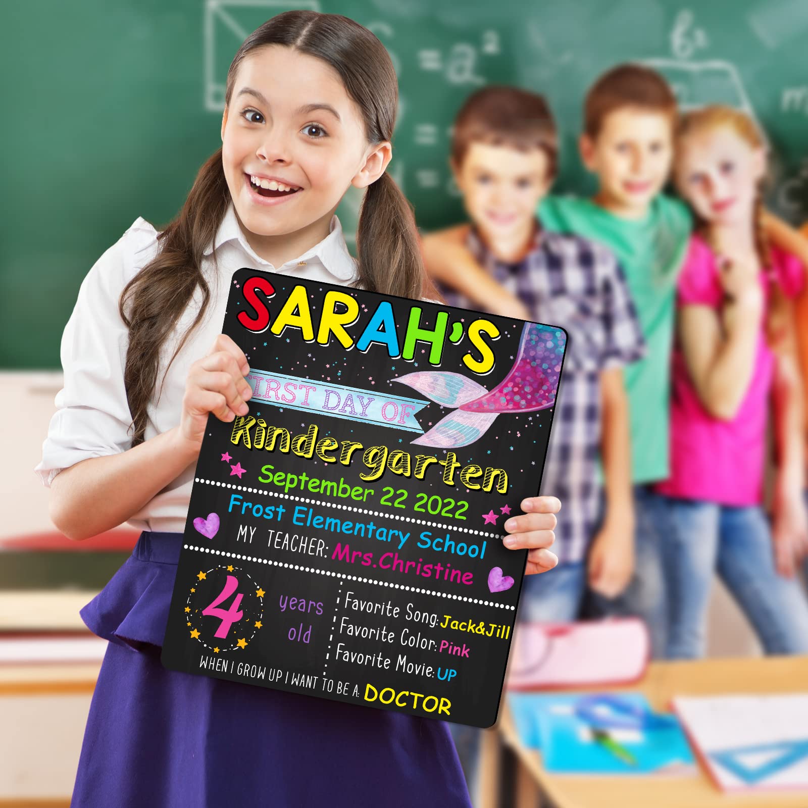 Snapklik.com : First & Last Day Of School Chalkboard, First/Last Day Of ...