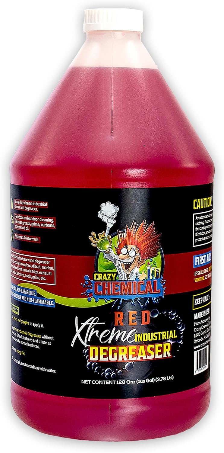 Amazon.com: Crazy Chemical Red Xtreme Industrial Cleaner and Degreaser ...
