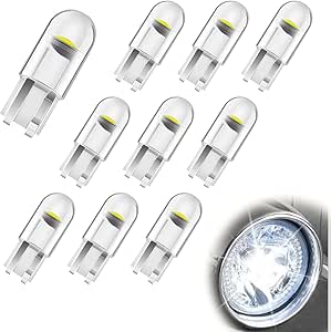 10 pezzi W5W T10 LED lampadina auto 12V 5w 6500k 120LM COB lampadina di ricambio ,W5w Led,T10 ...