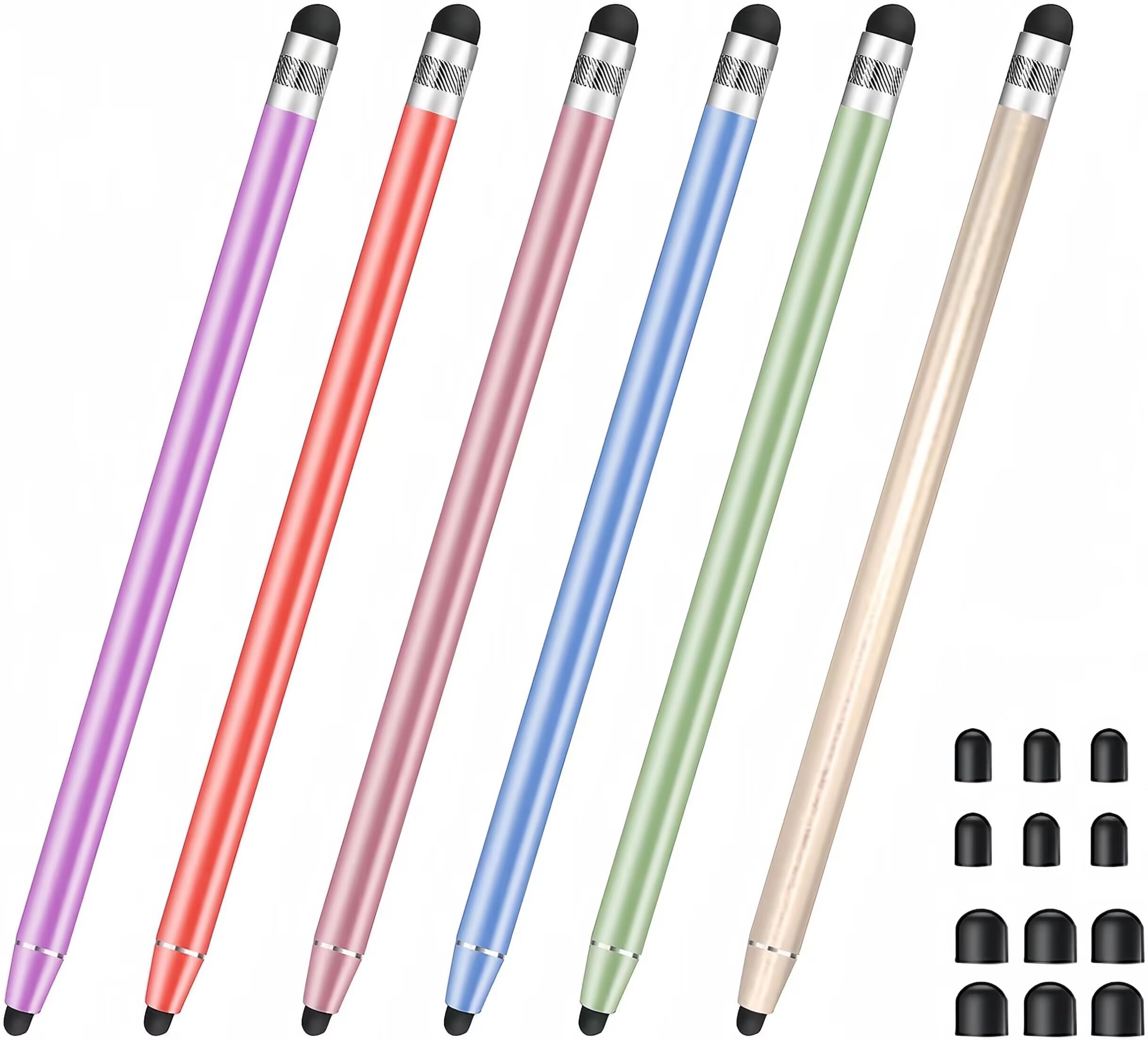 Amazon.com: 6 Pack Stylus Pen for Touchscreen, Smozer 2 in 1 High ...