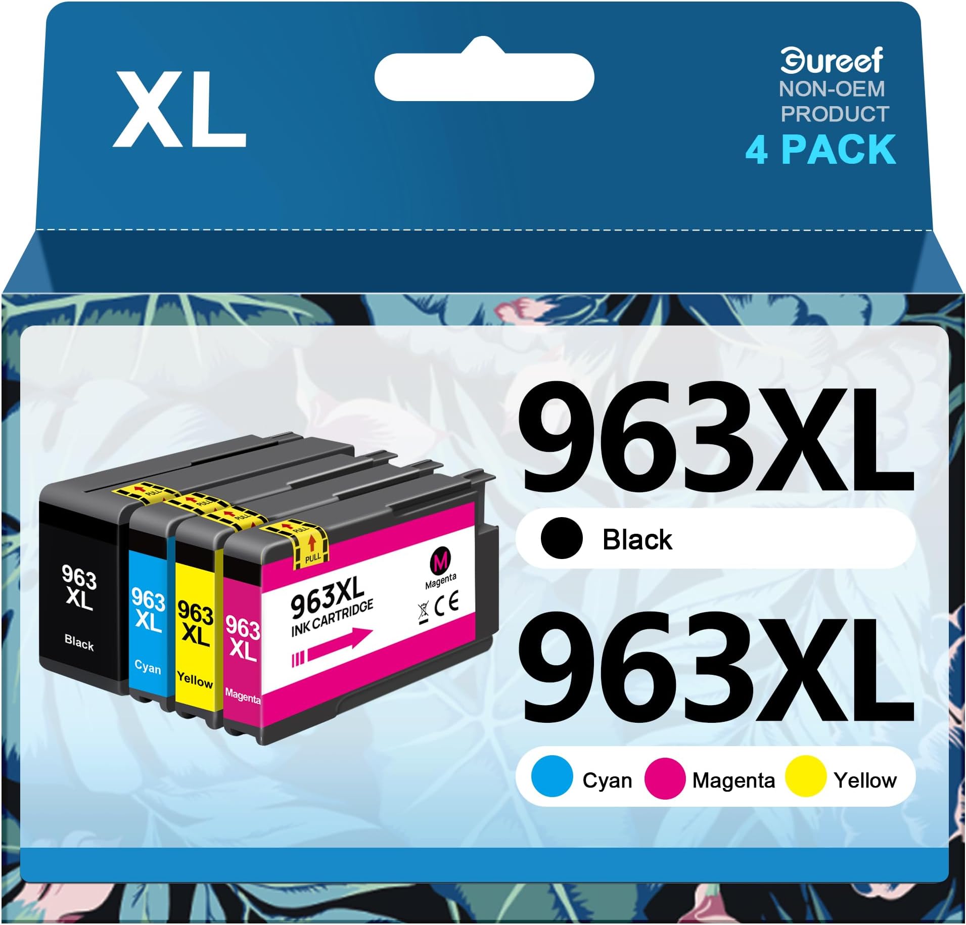 Gureef 963XL Remanufactured Ink Cartridges Multipack Replacement for HP ...