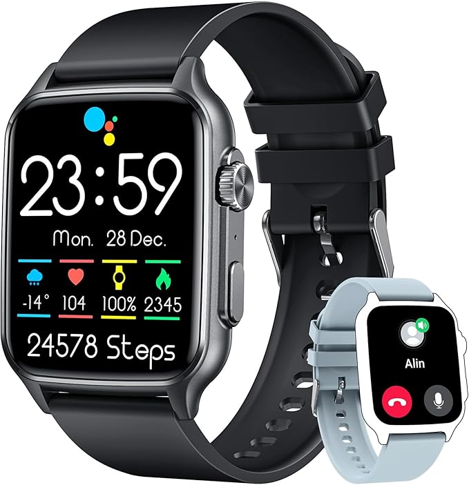 Amazon.com: Smart Watch Men Fitness Tracker: 2.0“ Touch Screen Watches ...