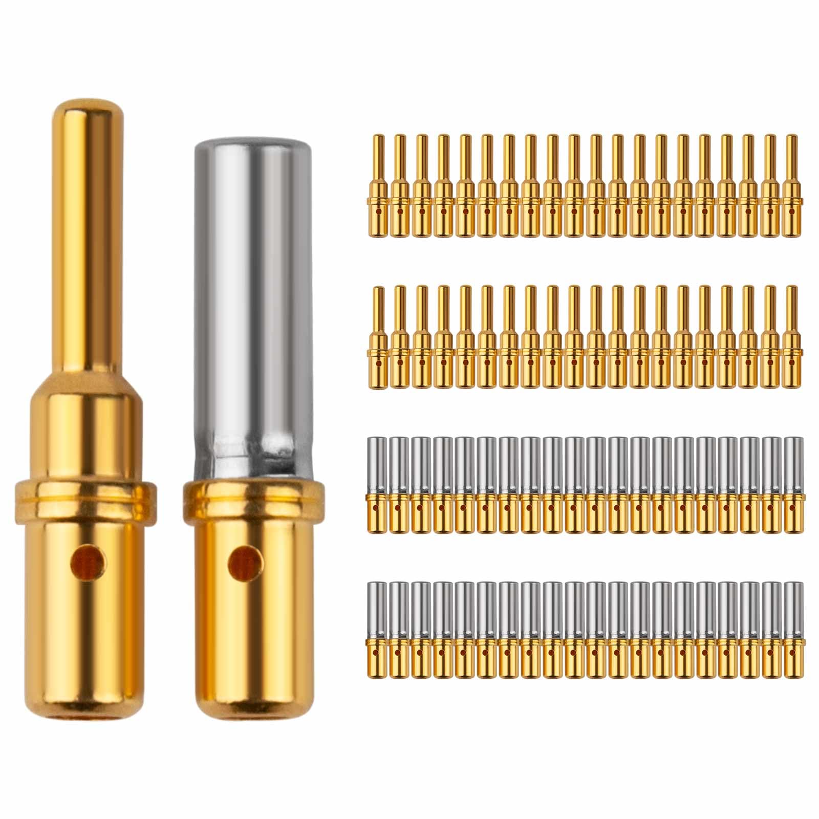 Gold Plated Wire Connectors Deutsch DTM 2 Way Connector Kit W. Wedges