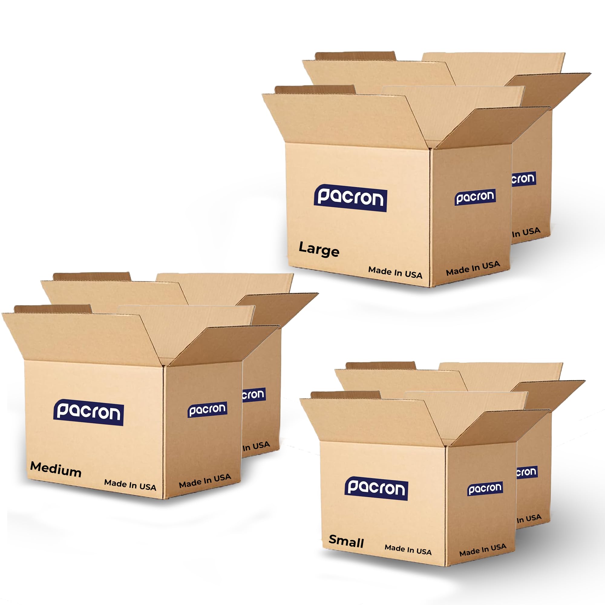Amazon.com: 12 Pack Cardboard Moving Boxes for Shipping, Packing ...