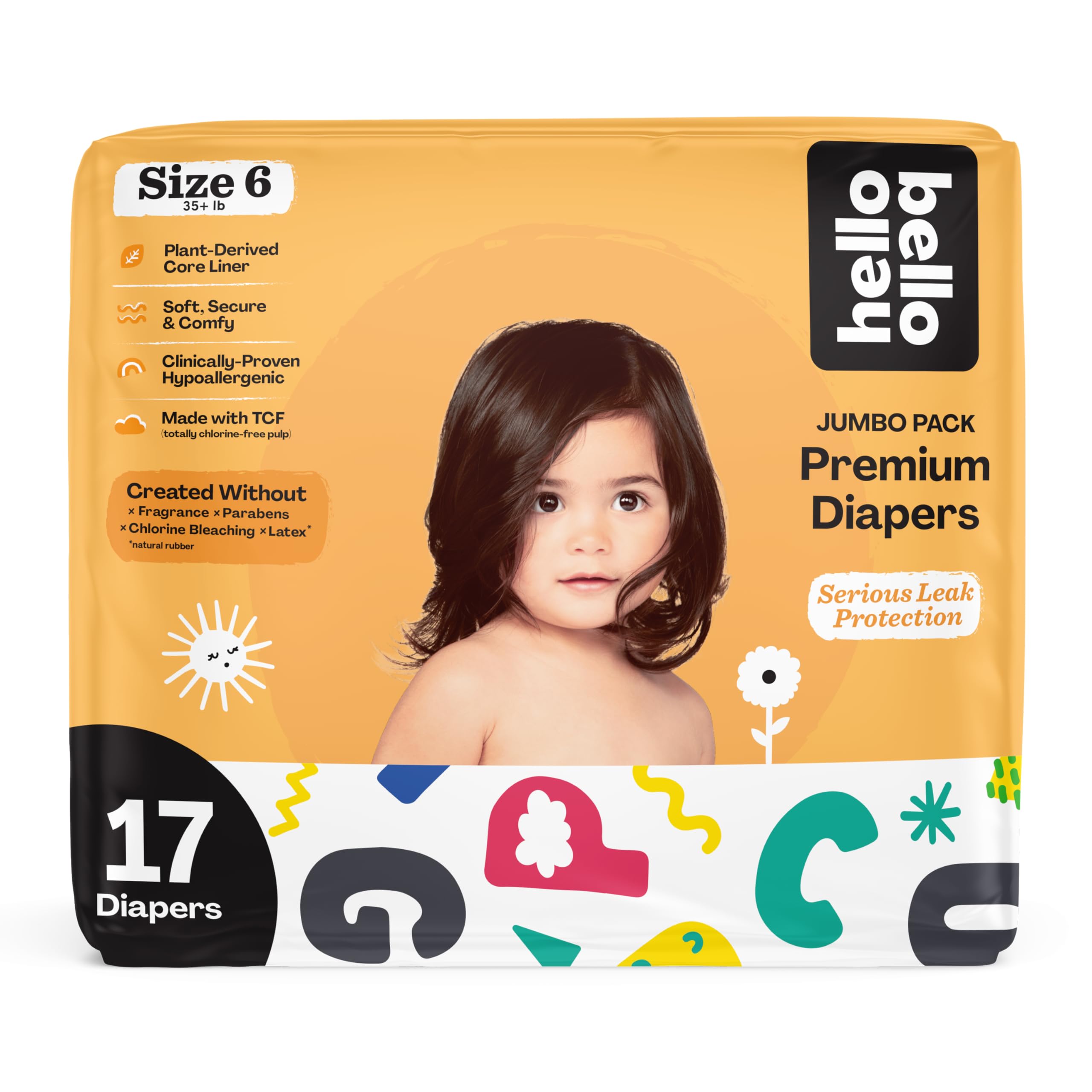 Amazon.com: Hello Bello Premium Baby Diapers Size 6 I 17 Count of ...