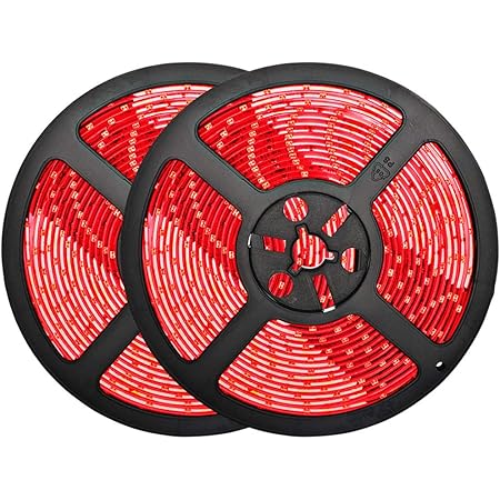 Amazon.com: 32.8ft Red LED Strip Lights, Waterproof IP65 Led Strip ...
