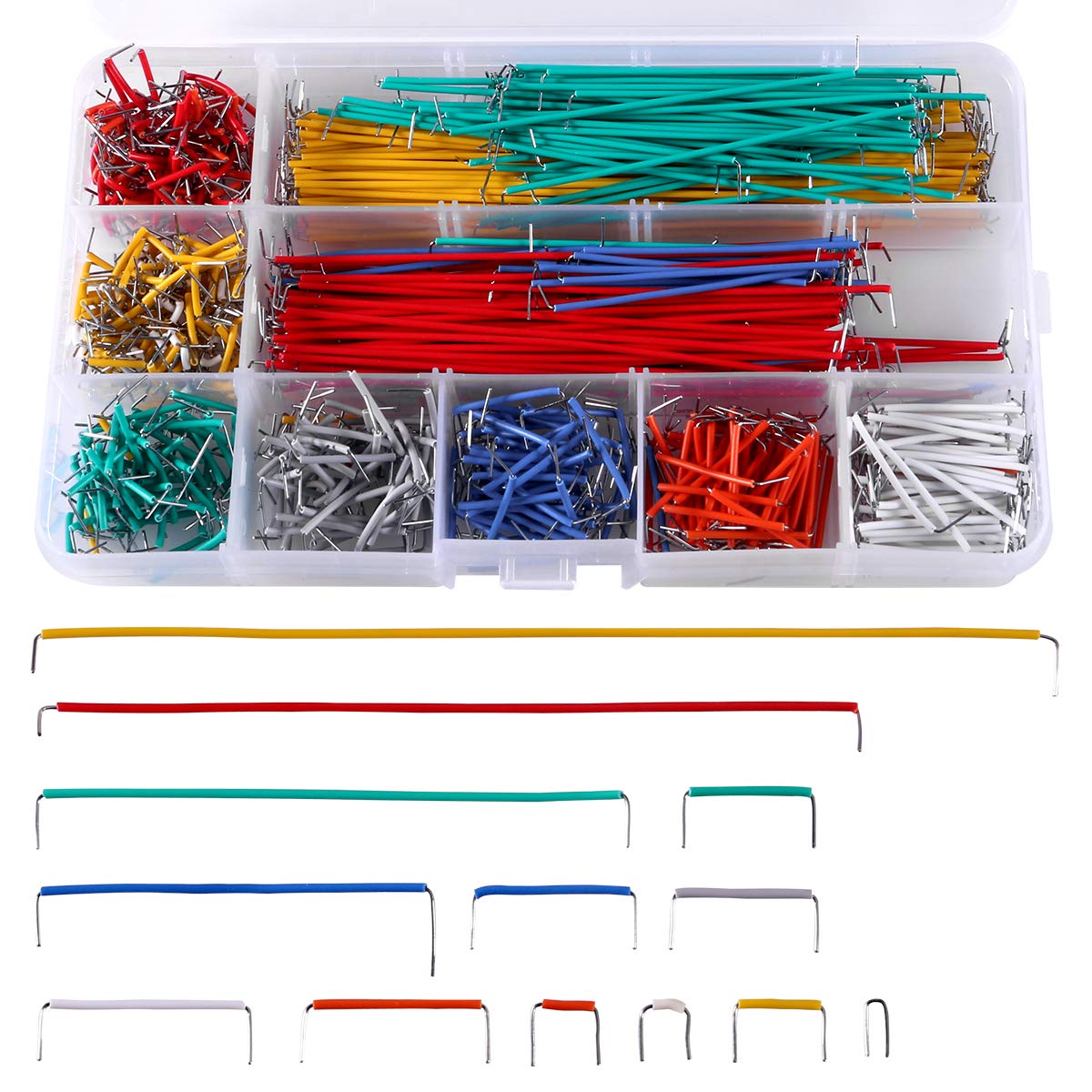 Snapklik.com : Aoicrie Jumper Wire Kit - 840 Piece Breadboard Jumper ...