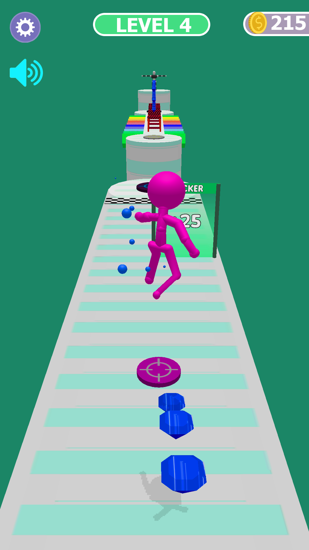 Tall and Thick Man Runner Race Master 3D: Crazy Stickman Run Grow ...