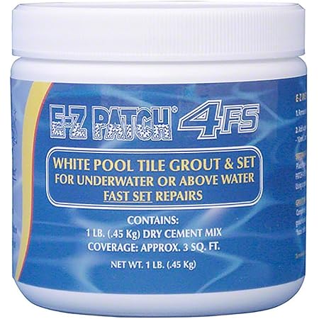 E-Z Products 4 Fast Setting Underwater White Pool Tile & Grout Repair ...