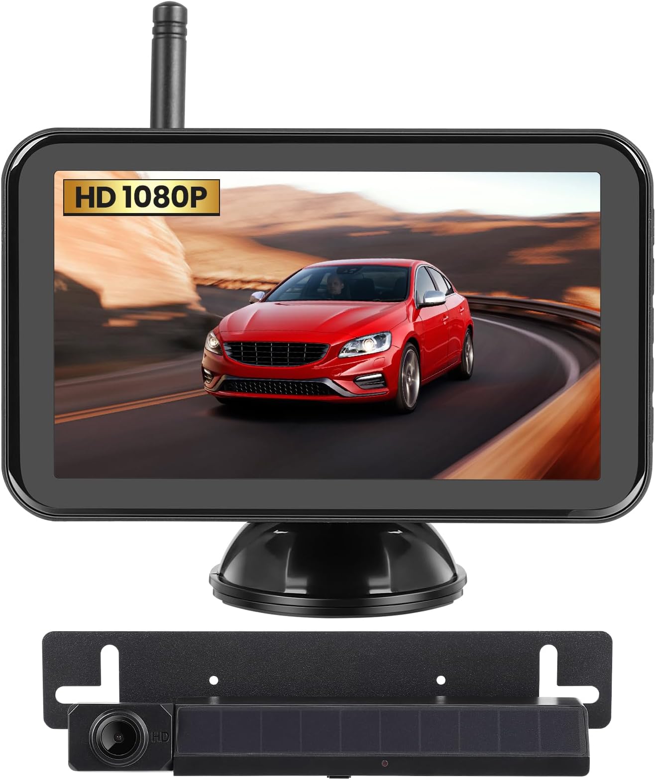 Amazon.com: Wireless Backup Camera With 5" Monitor, RV Solar Back Up ...