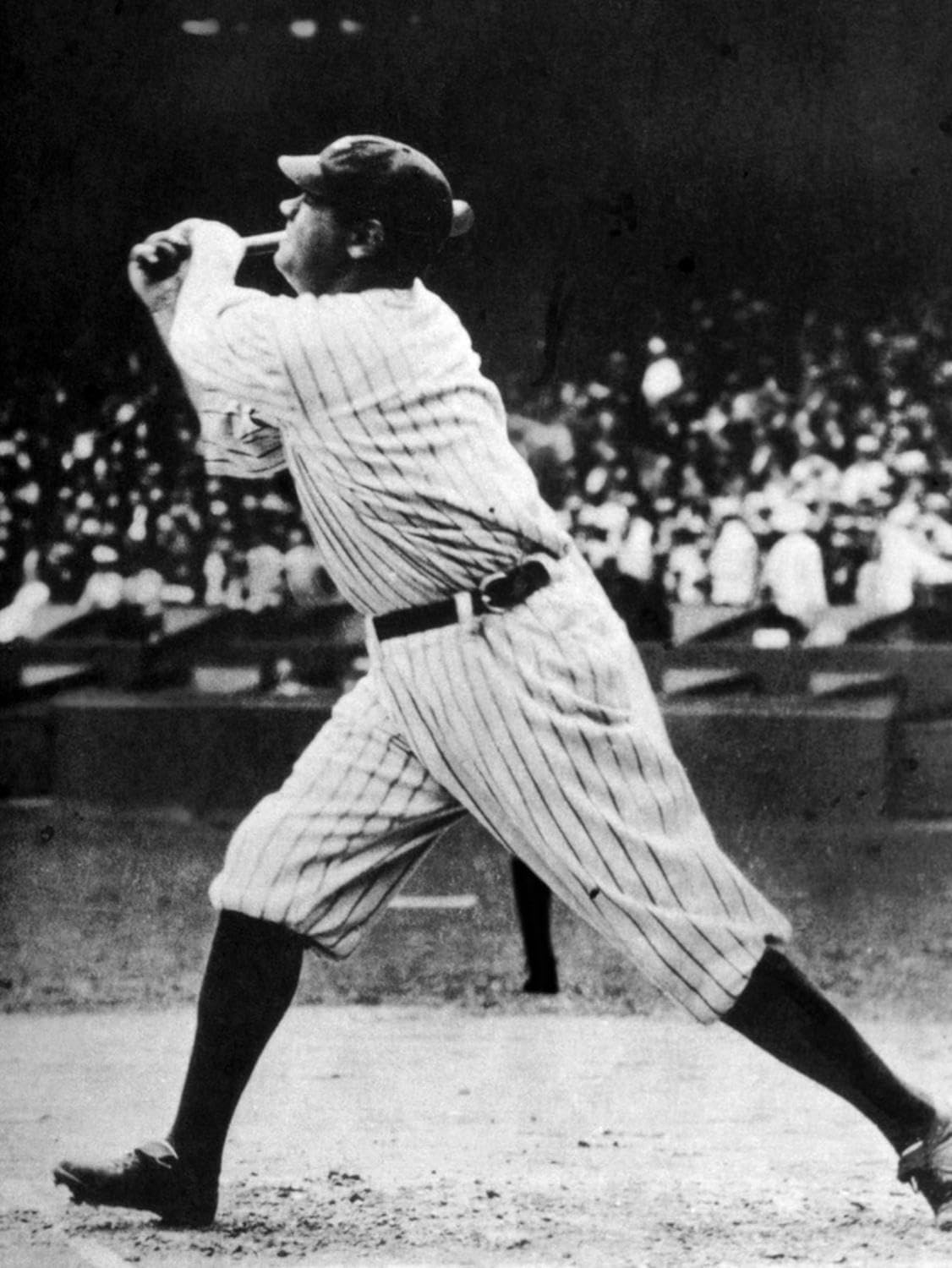 Amazon.com: ART.COM Wall Art Print Babe Ruth at Bat, 1920s, 18" x 24 ...