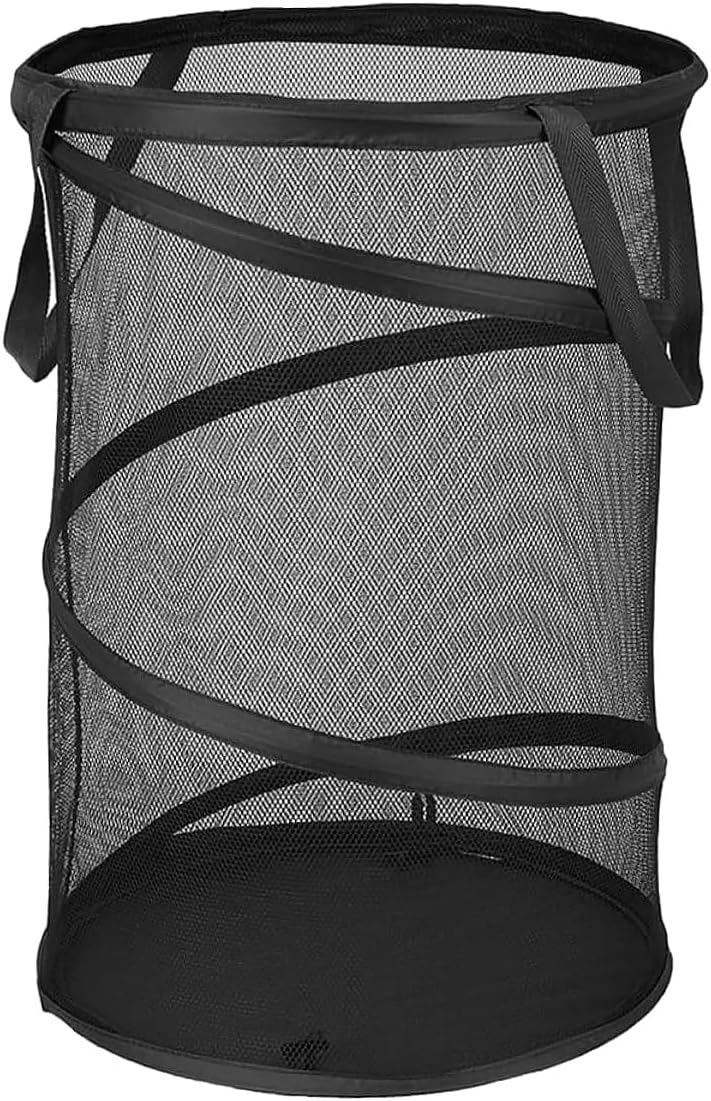 Amazon.com: Pop Up Hamper for Laundry Mesh Collapsible Laundry Basket ...