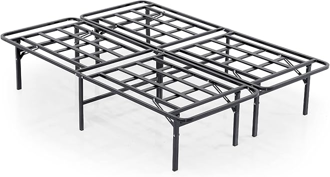 AVENSIS SmartBase 4ft6 Foldable Metal Platform Bed Frame Mattress ...
