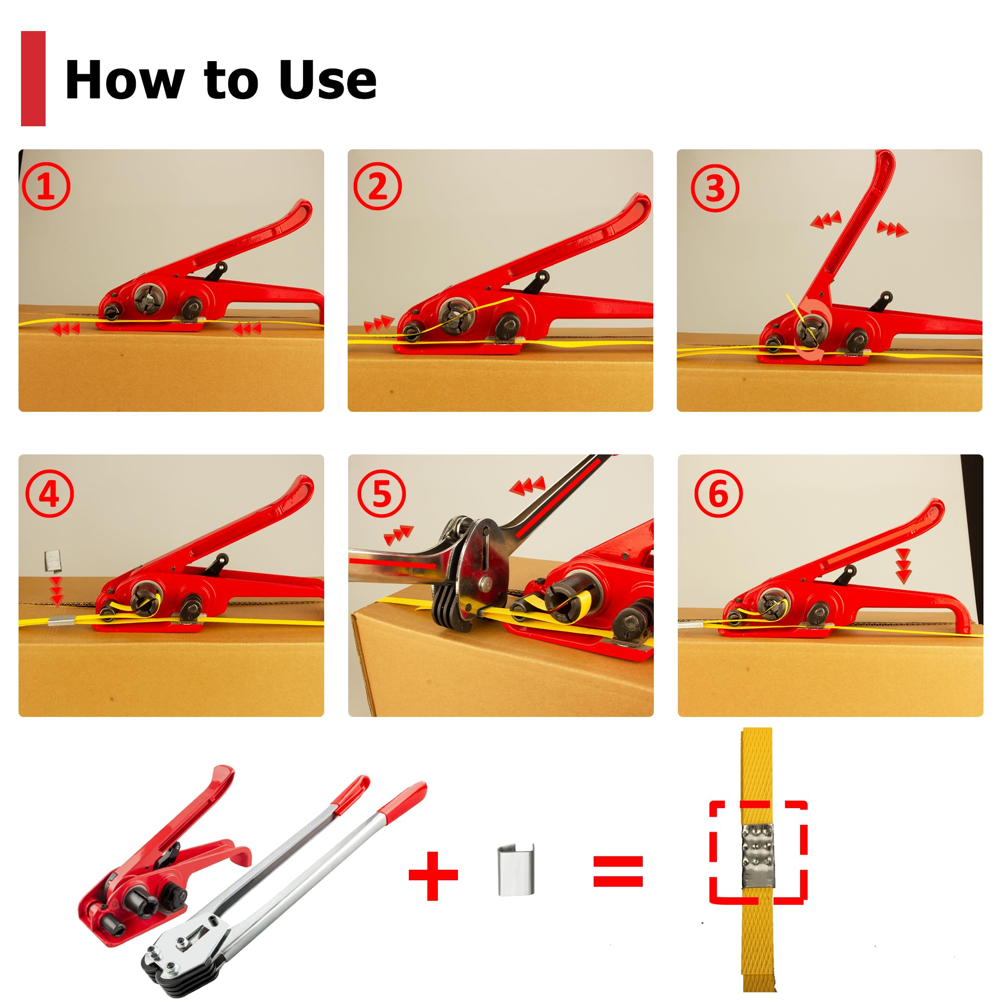 Snapklik.com : Heavy Duty Poly Strapping Tensioner