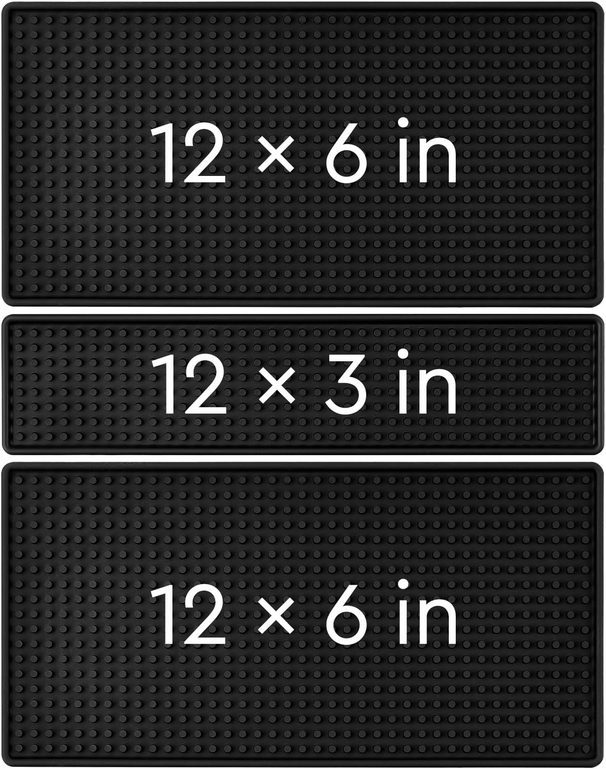 Amazon.com: 17.5x3.5 inches Long PVC Bar Rail Mat Non-Slip Serving ...