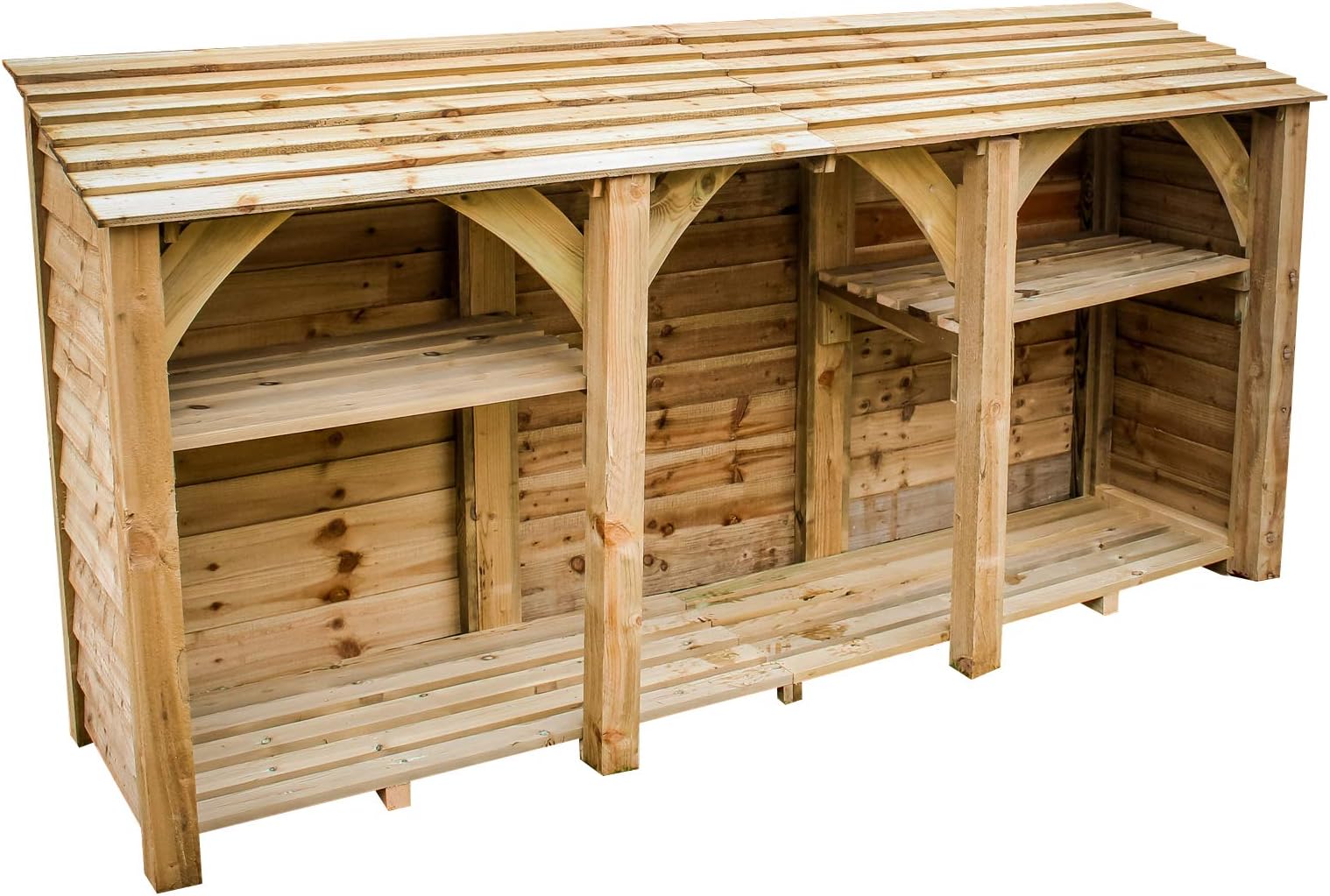 The Garden Supplies Centre Large Log Store, Pressure Treated : Amazon ...
