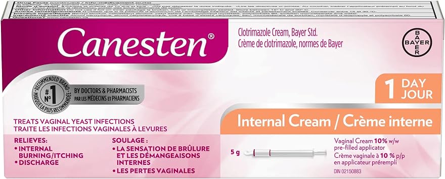 Canesten Vaginal Cream 1 Day 5g : Amazon.ca: Health & Personal Care