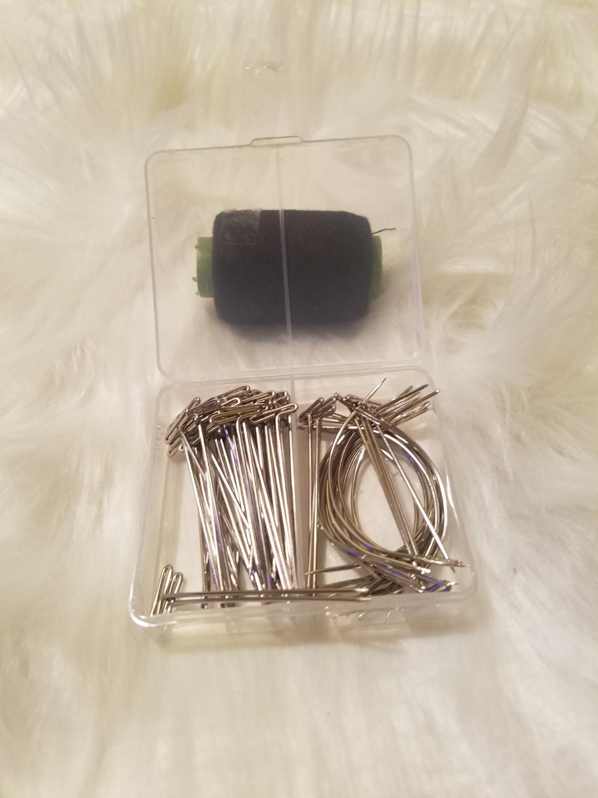 Amazon.com: Boao 70 Pieces Wig Making Pins Needles Set, Wig T Pins and ...