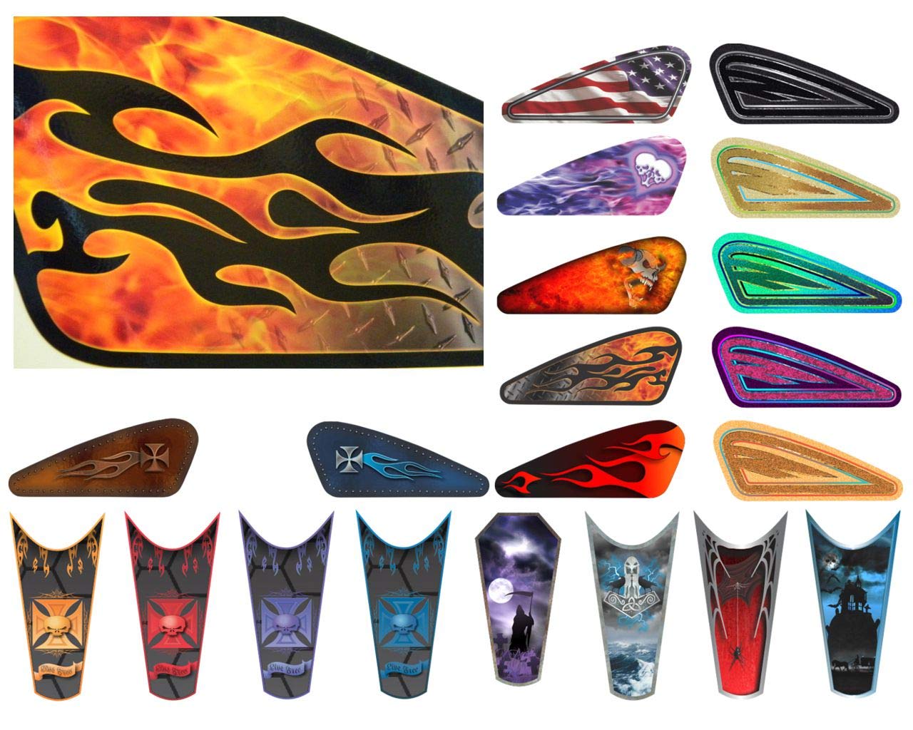 Motorcycle Gas Tank Decals Sets For Harley Davidson Sportster 883 ...