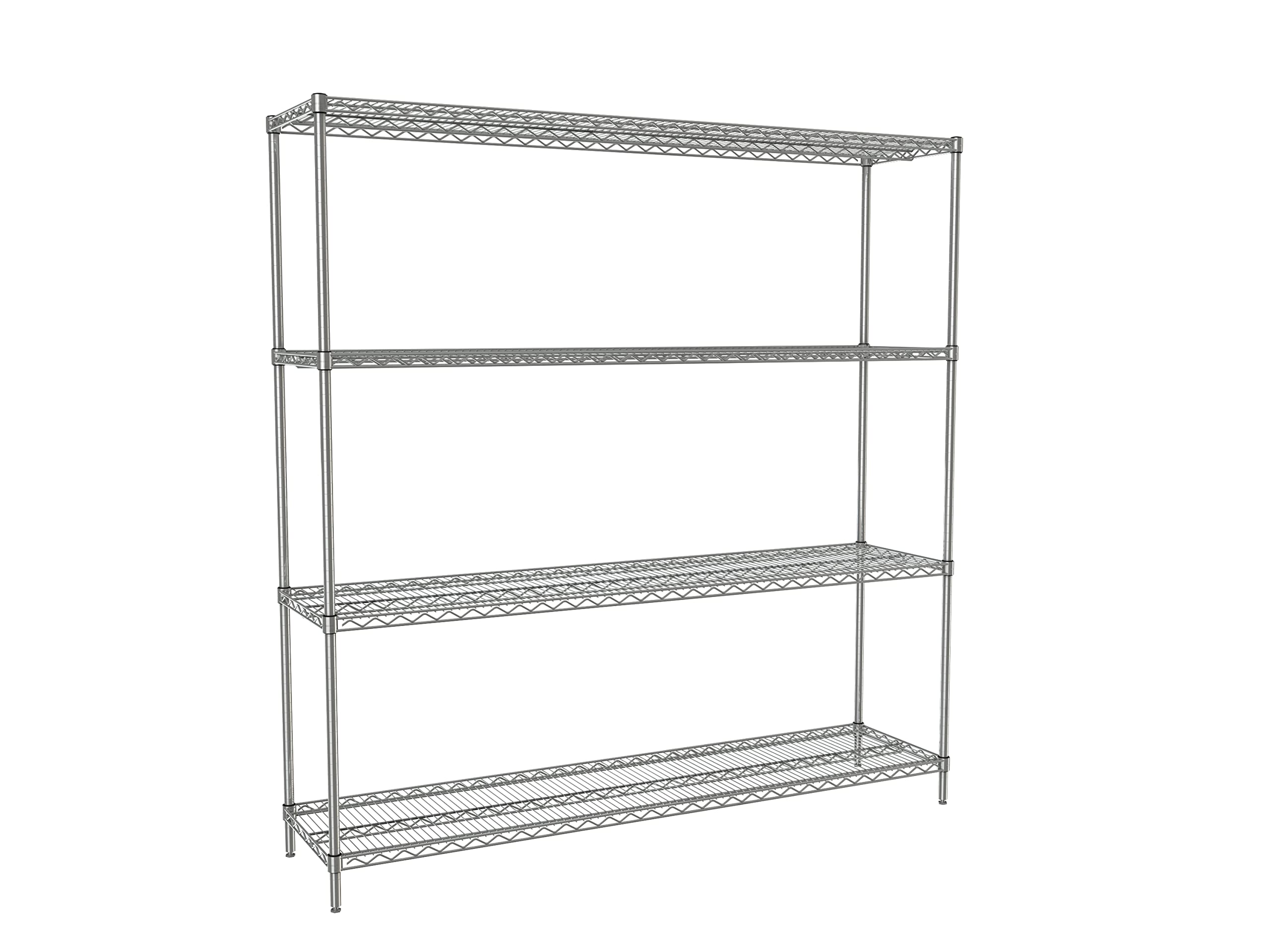 Amazon.com: Tarrison 4-Shelf Adjustable, Heavy Duty Storage Shelving ...