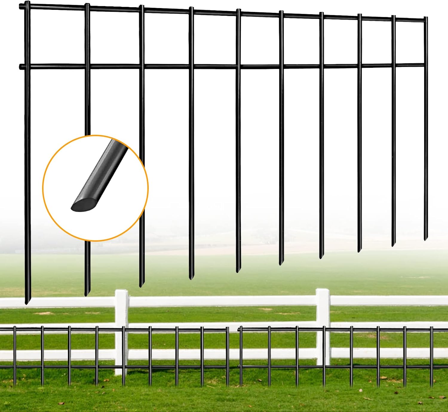 Amazon.com : Animal Barrier Fence, Sharp Angled Ends Ground Stake ...
