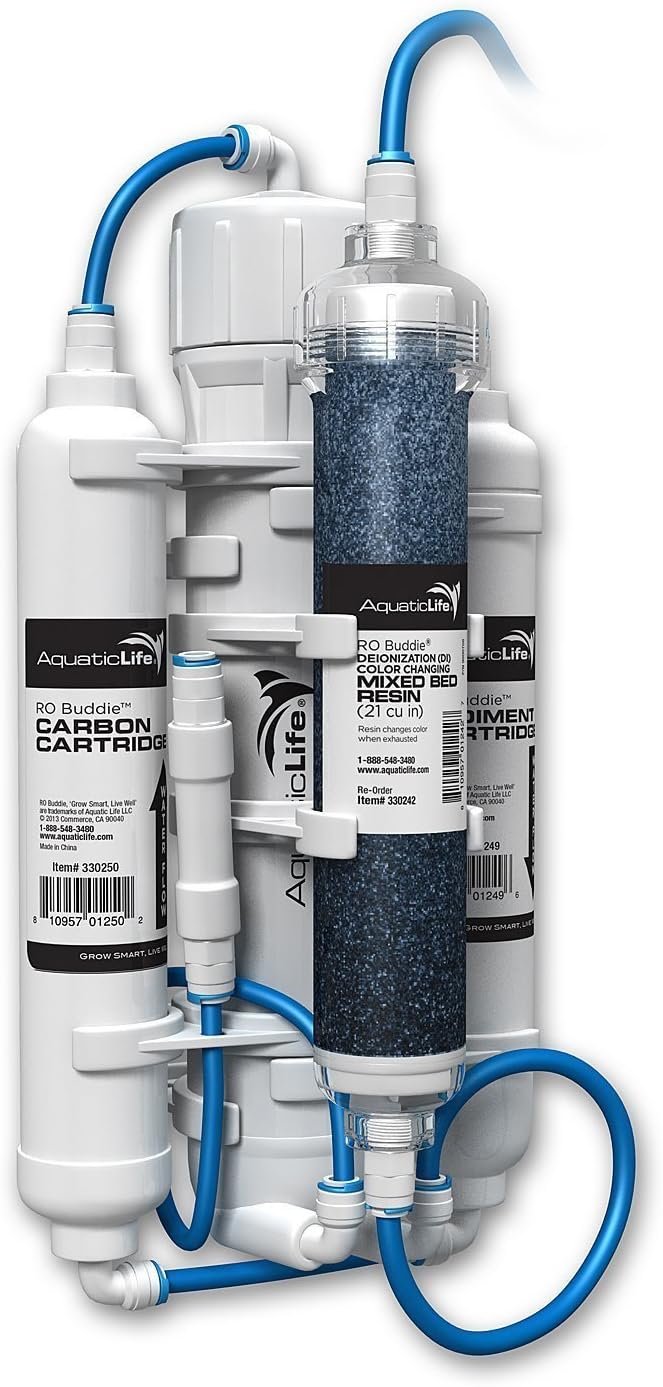 AQUATICLIFE Aquatic Life RO Buddie Plus DI Four Stage Reverse Osmosis ...