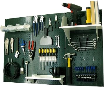 Amazon.com: Wall Control Pegboard Organizer 4 ft. Metal Pegboard ...