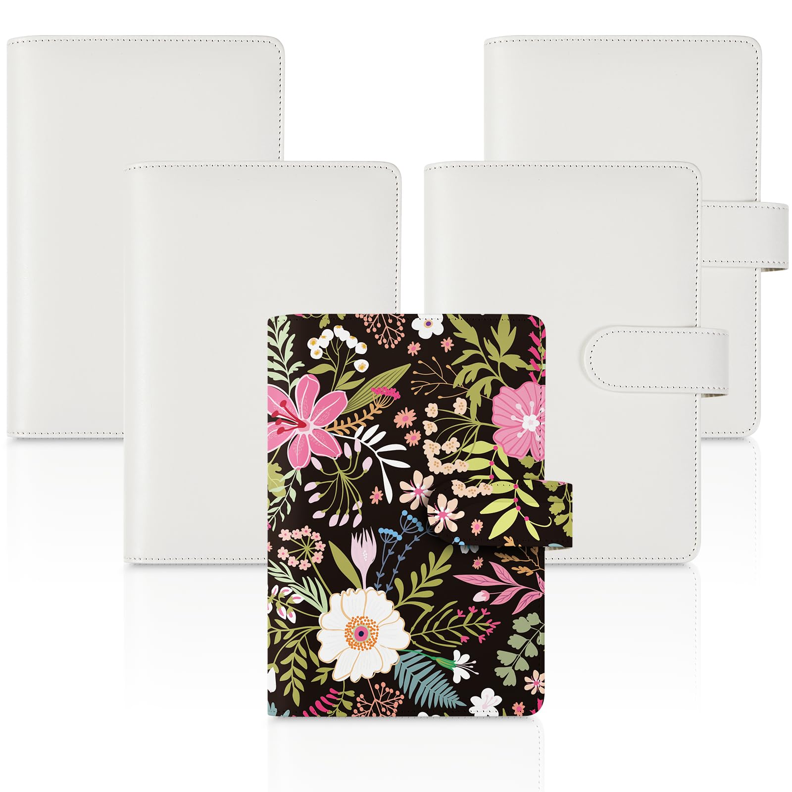 Snapklik.com : Yeaqee 5 Pieces Sublimation Blank A6 PU Leather Notebook ...