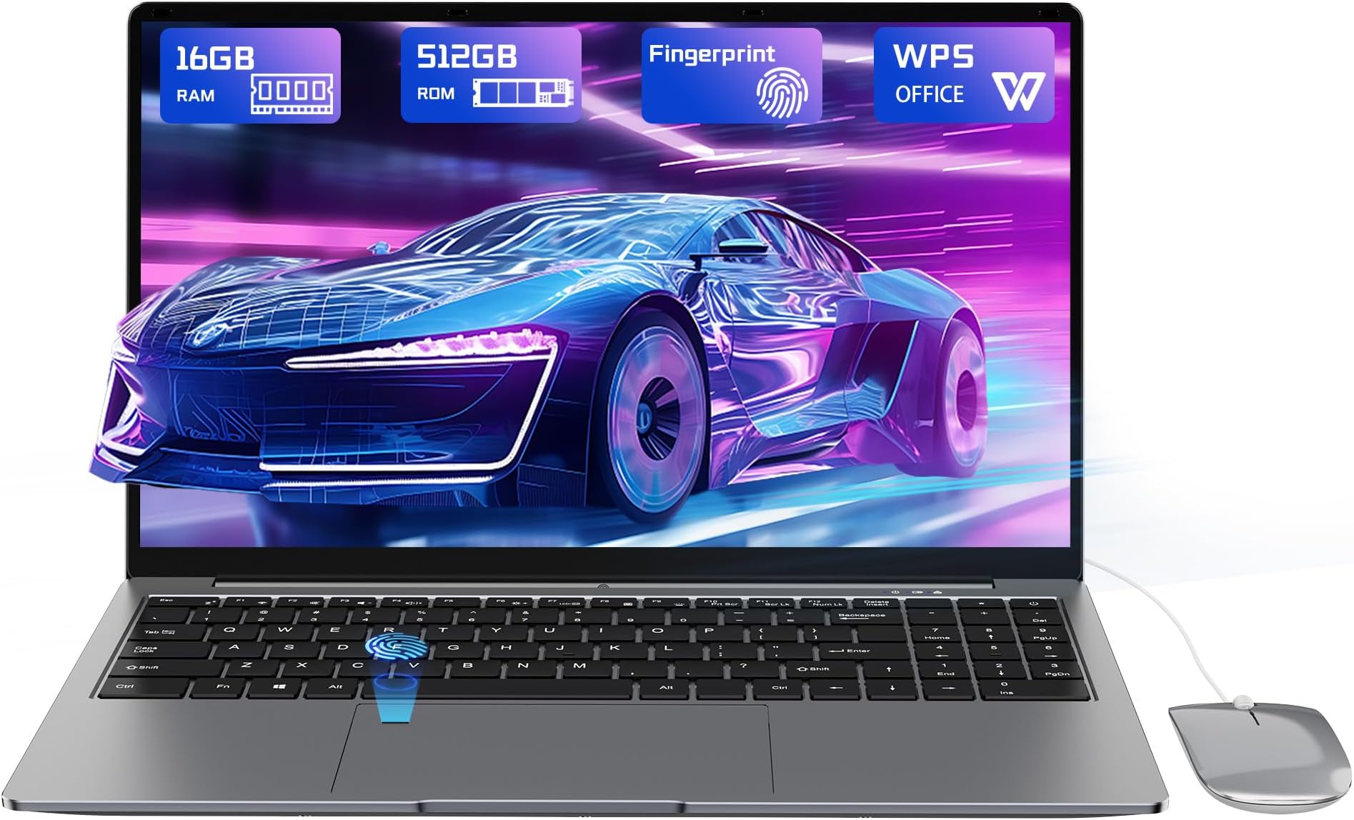 Laptop PC 16GB RAM LPDDR4 512GB SSD PC 15.6 inch UHD Netbook Intel ...